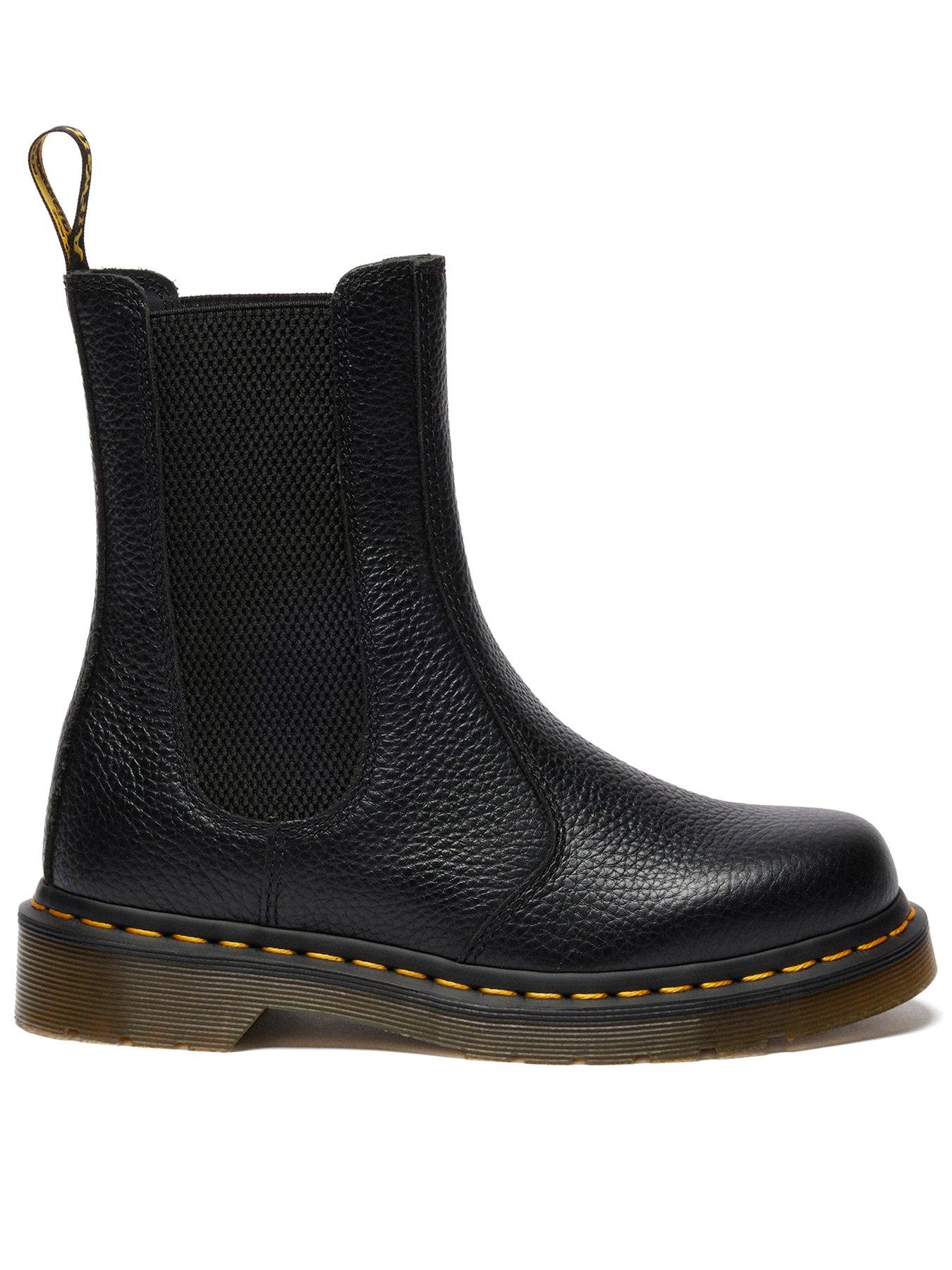 Dr Martens 2976 Hi Chelsea Boot Milled Nappa - Black | Very