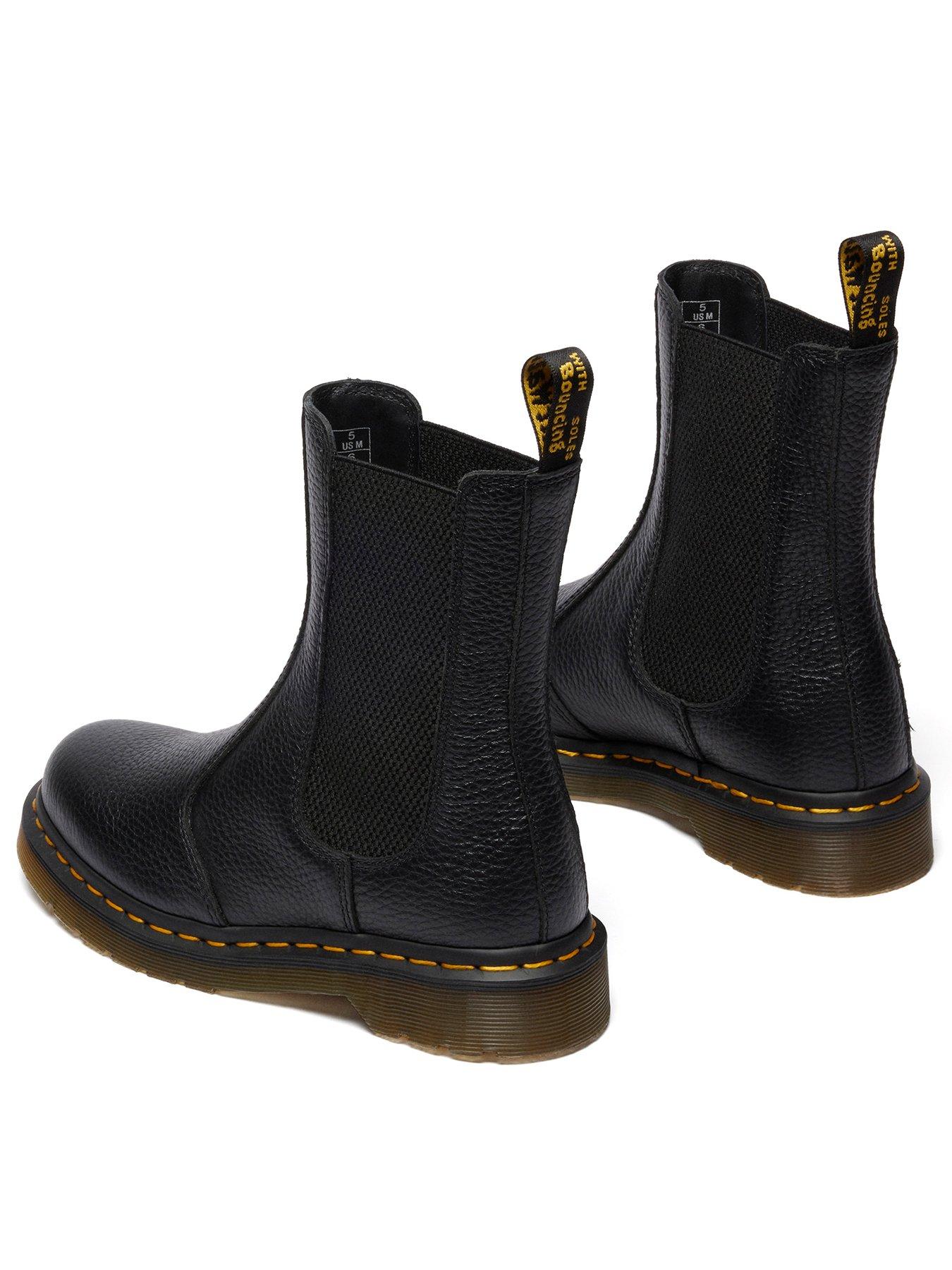 Dr Martens 2976 Hi Chelsea Boot Milled Nappa - Black | Very