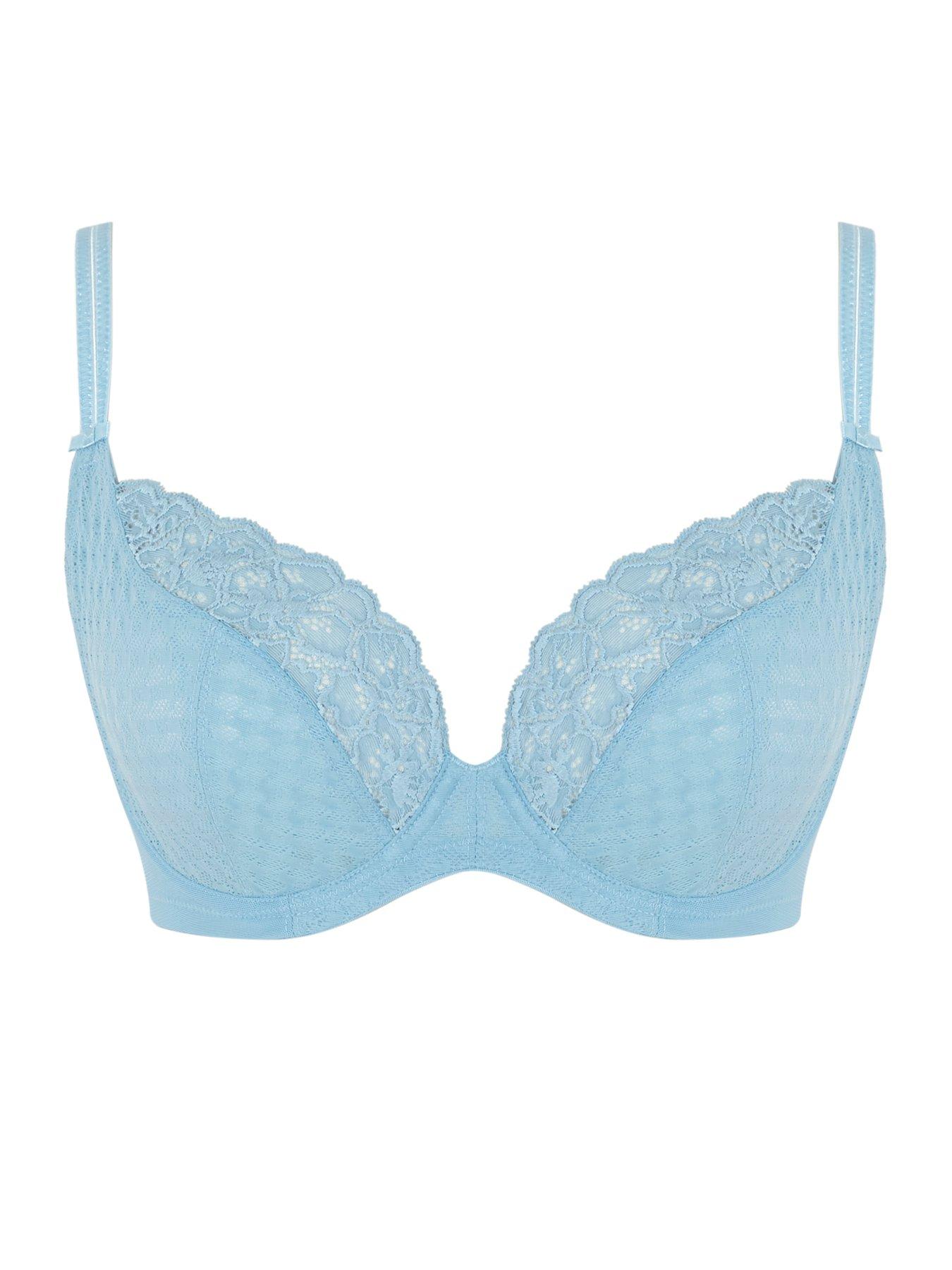Panache Envy Blue Plunge Bra - Sky Blue | Very