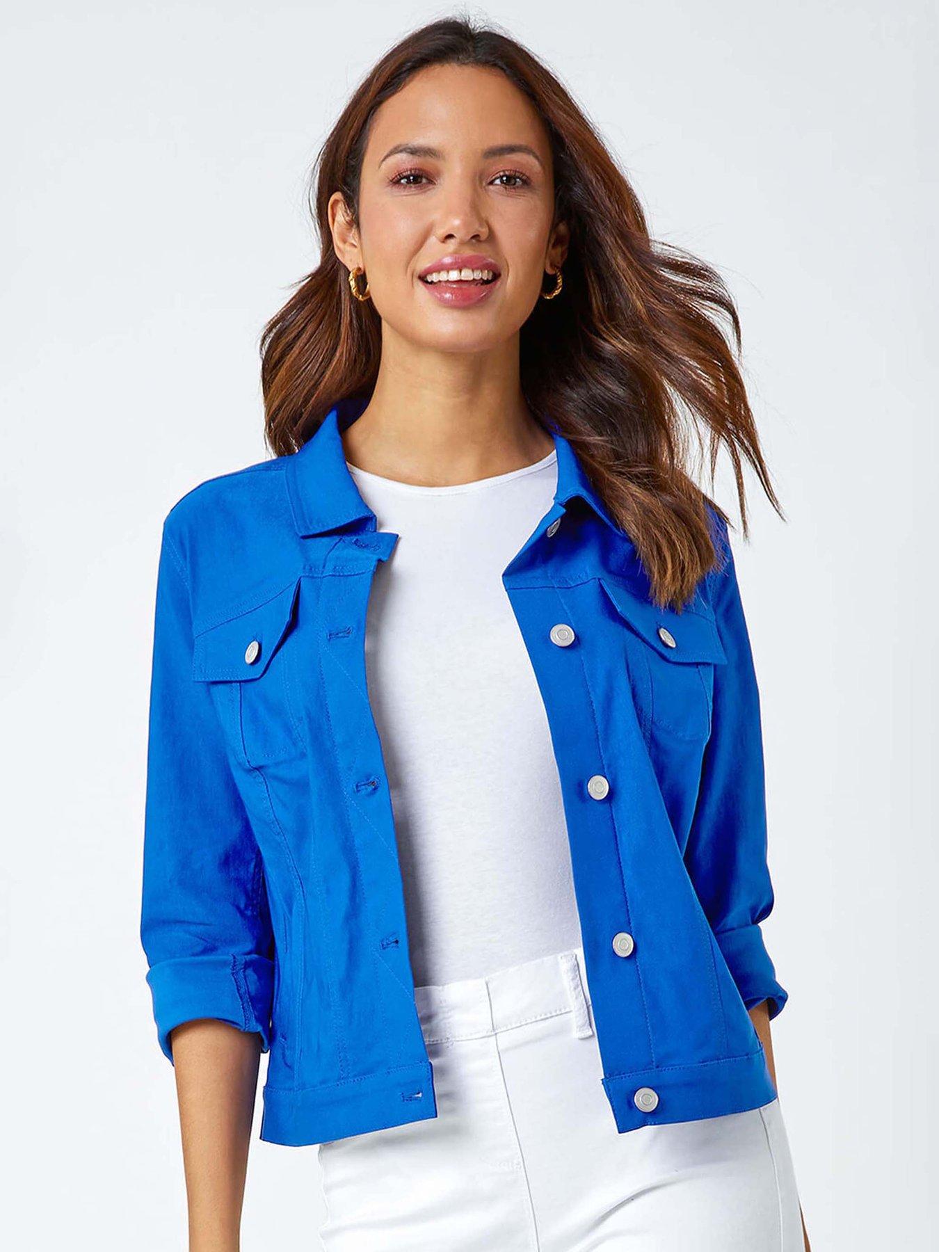 Roman Stretch Pocket Detail Jacket - Royal Blue | Very