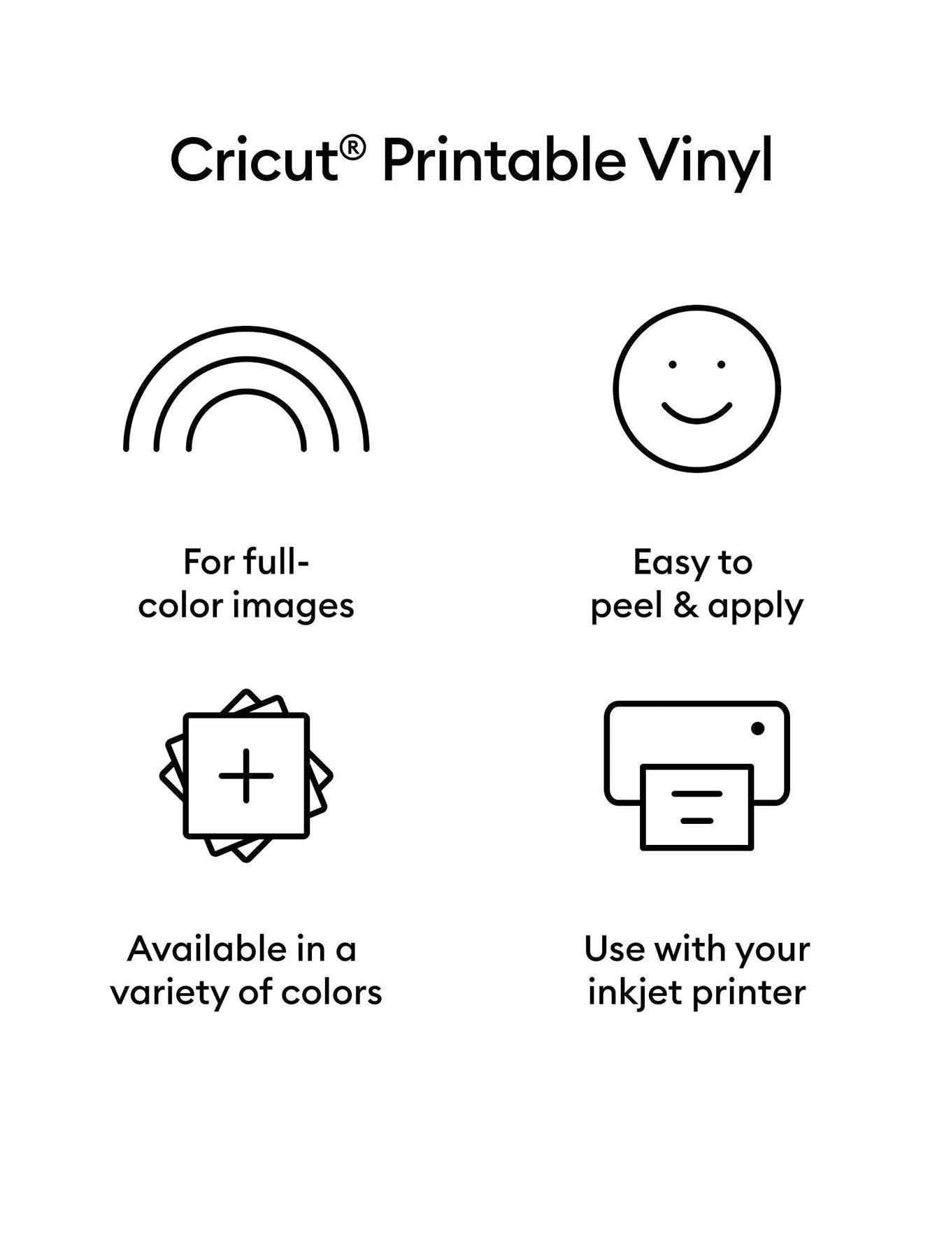 Cricut Joy Xrta Printable Vinyl (Transparent) 36 Sheets | Very