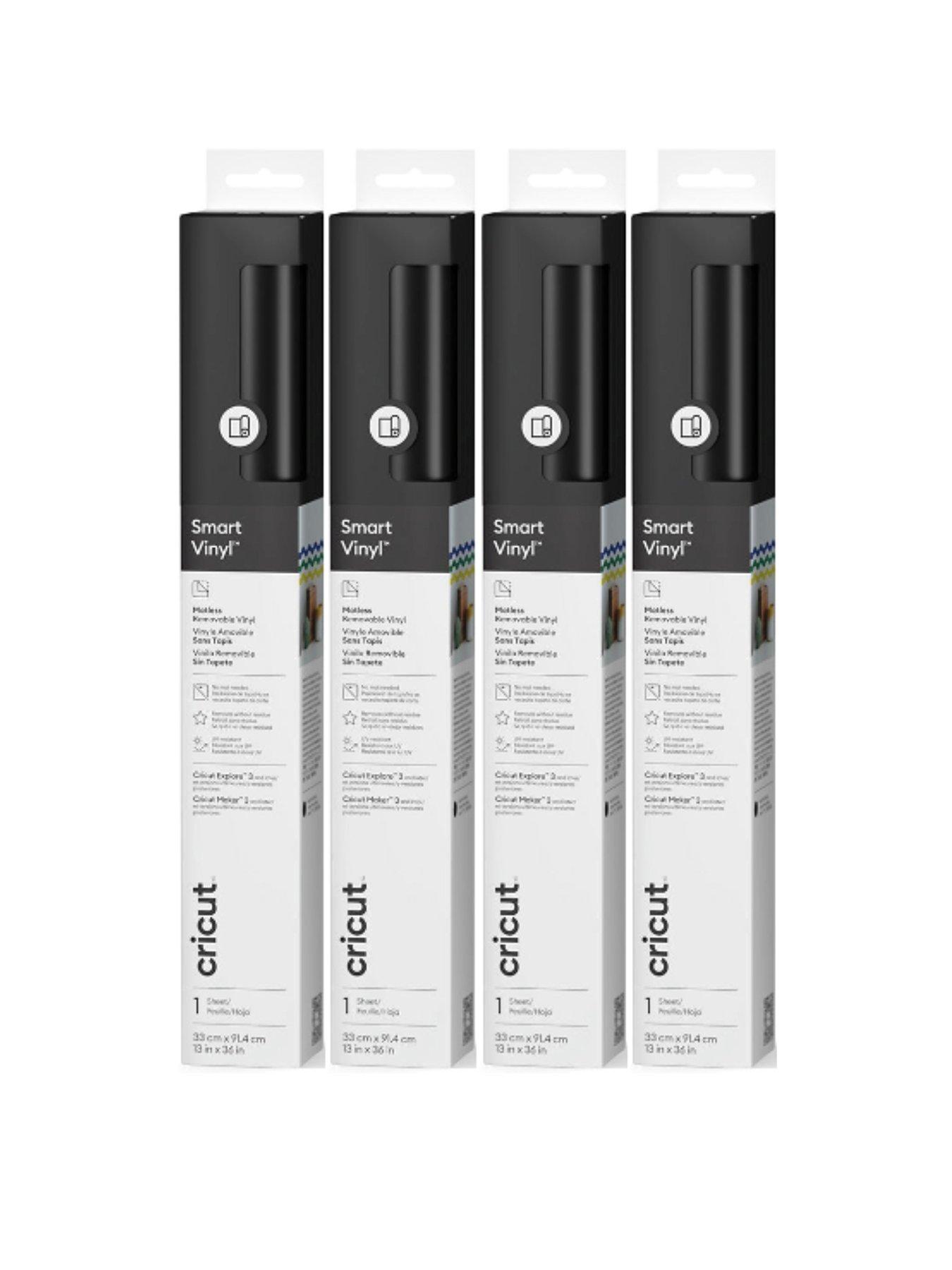 Cricut Smart Vinyl Removable (Black) 4 Pack | Very