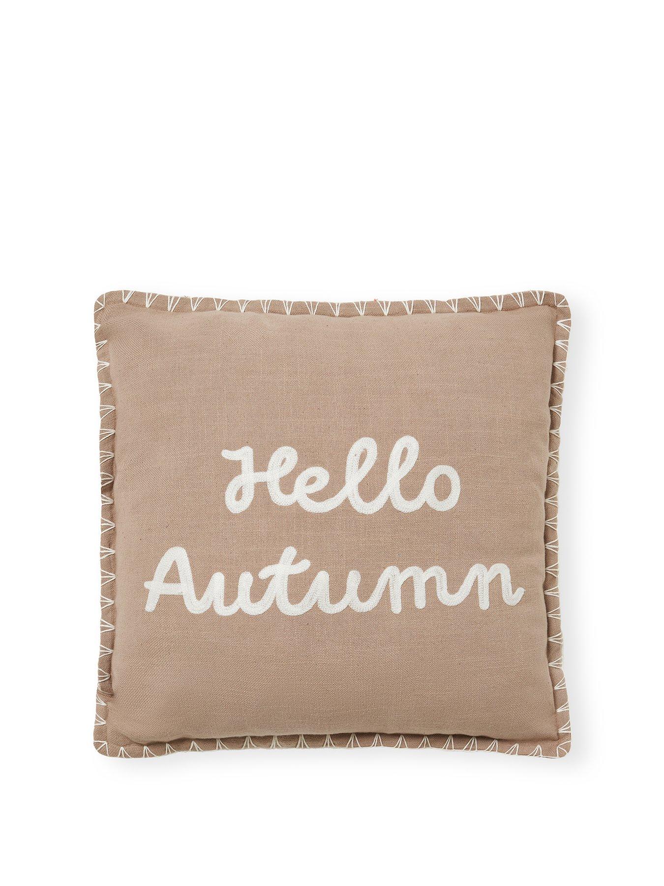 Very Home Hello Autumn Cushion | Very