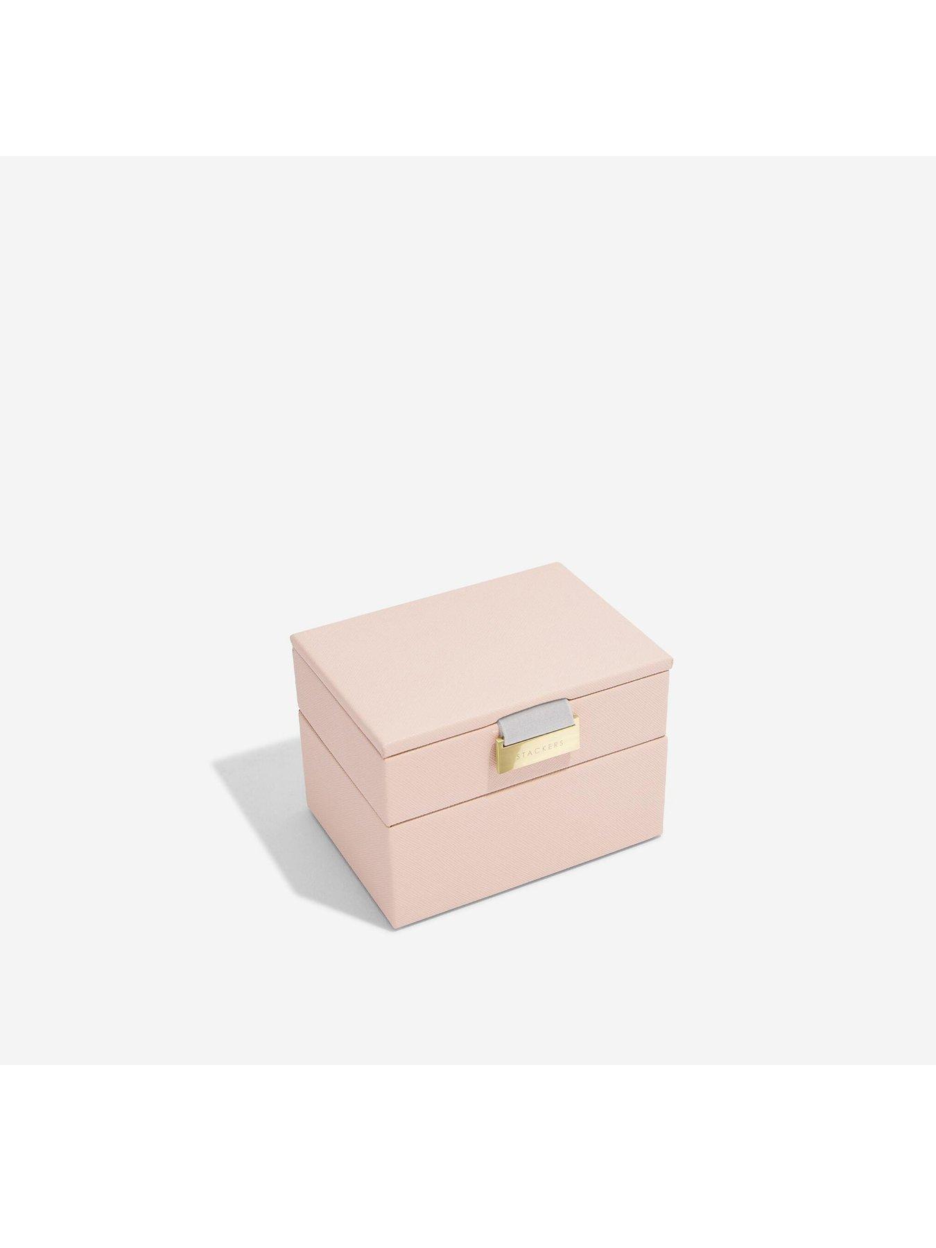 Stackers Blush Pink Micro Jewellery Box | Very