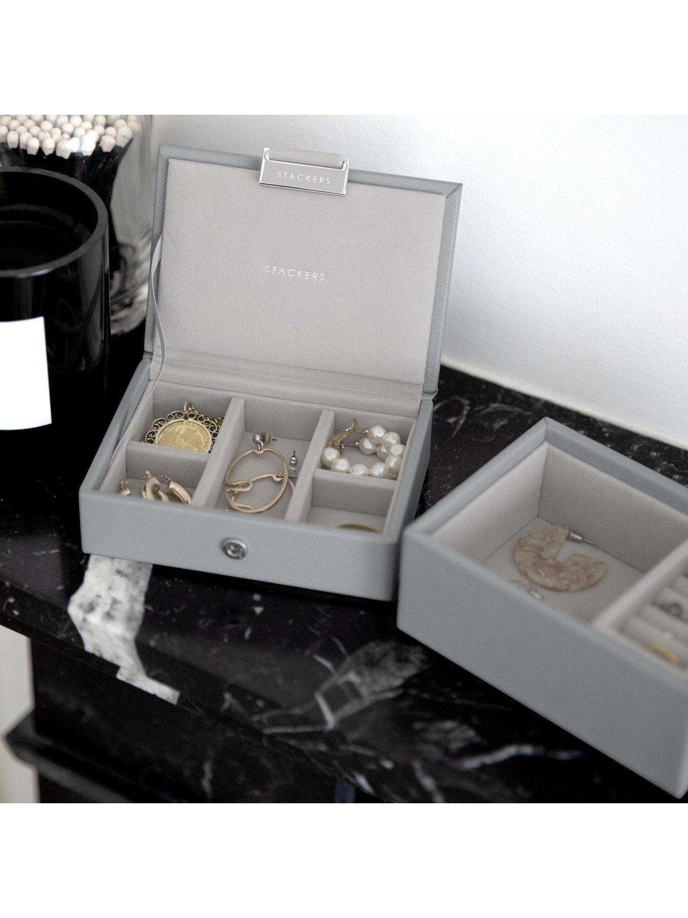 Stackers Pebble Grey Micro Jewellery Box | Very