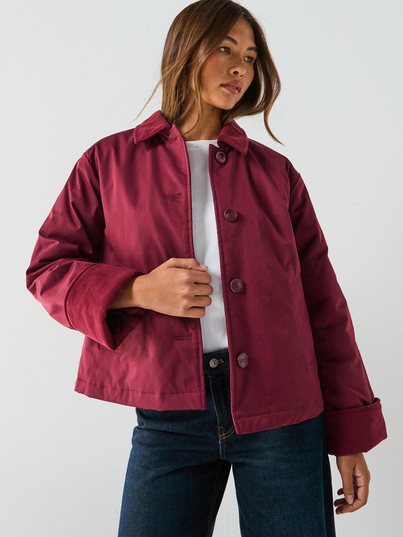 PIECES Pcjorma Short Corduroy Jacket - Red | Very