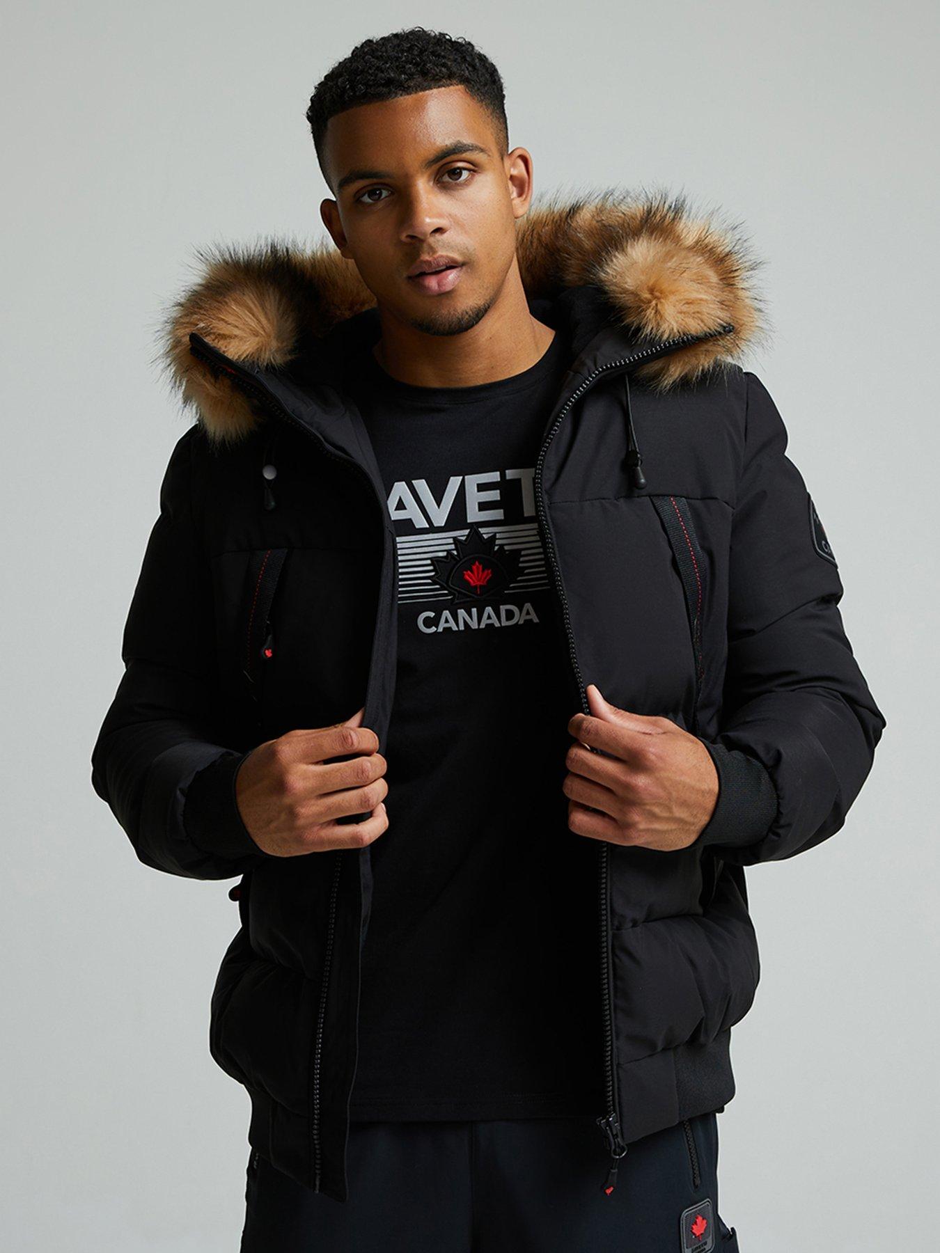 Zavetti Canada Navax Reflective Zip Bomber Jacket - Black | Very