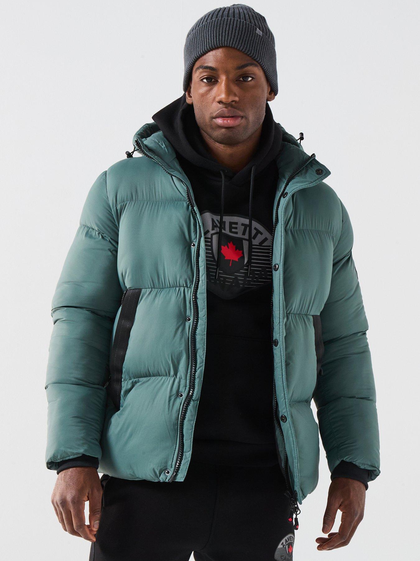 Zavetti Canada Rovino Heavyweight Padded Coat - Dark Green | Very