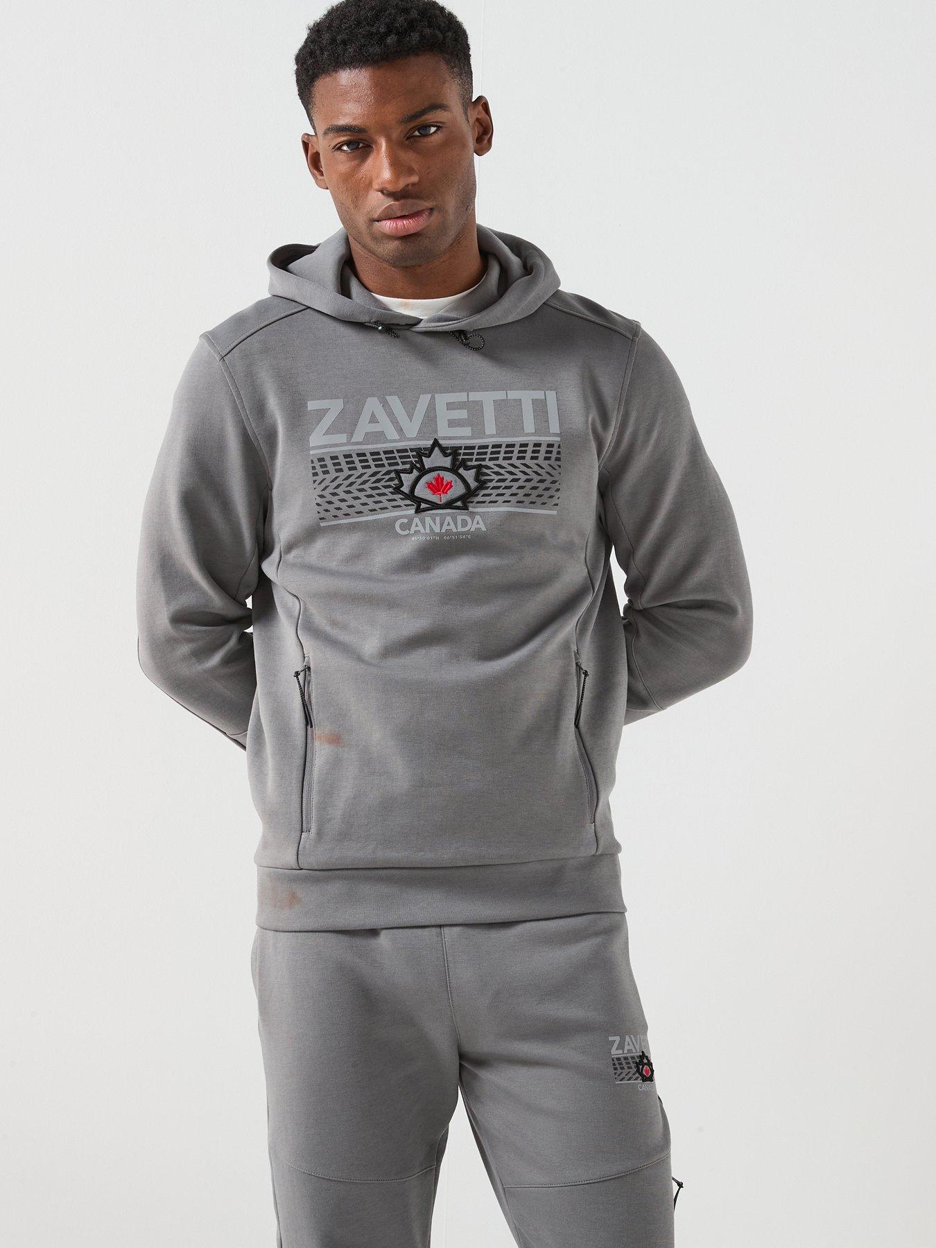 Zavetti Canada Dimola Panelled Pullover Hoody And Cargo Tracksuit ...