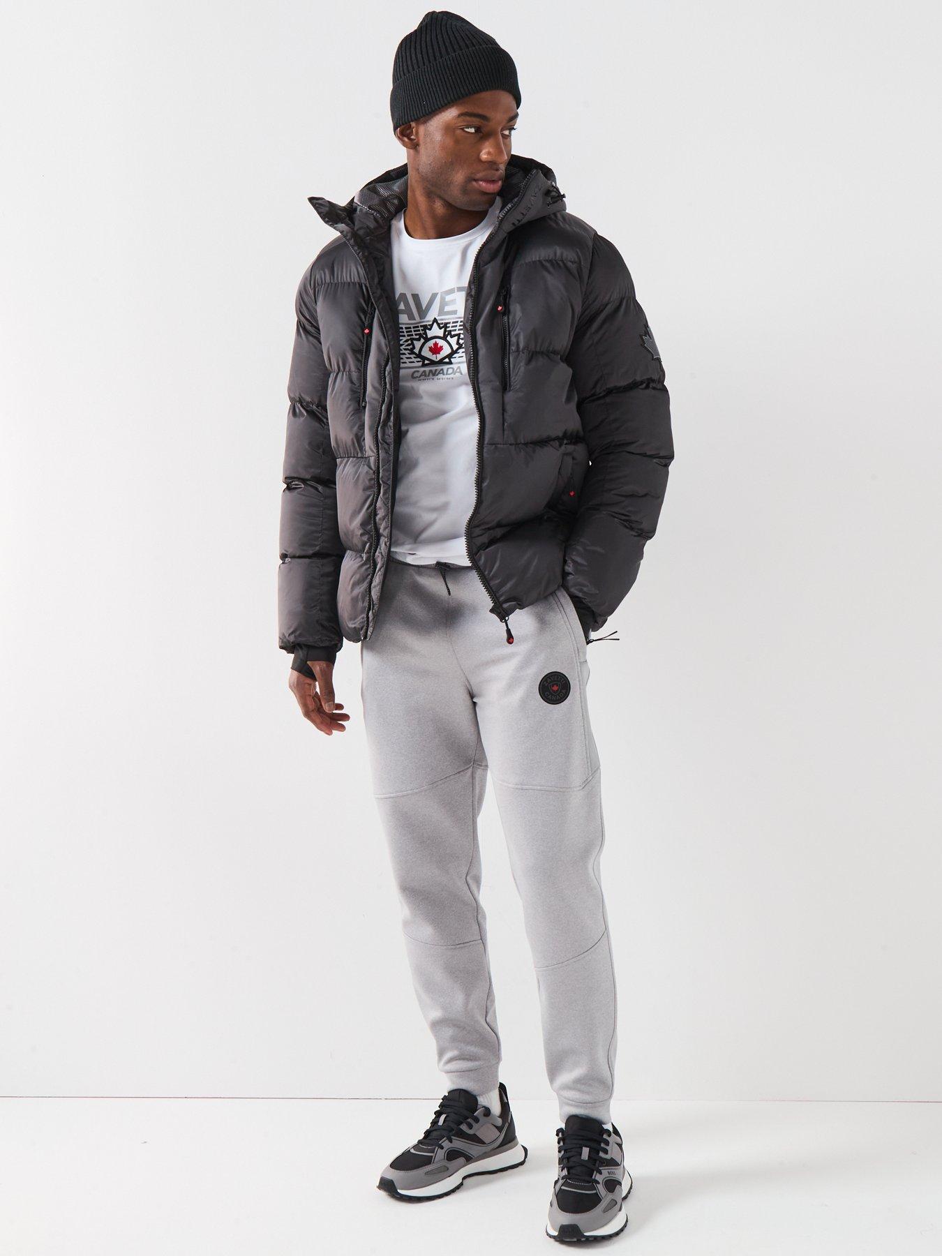 Zavetti Canada Novallini Technical Zip Padded Coat - Dark Grey | Very
