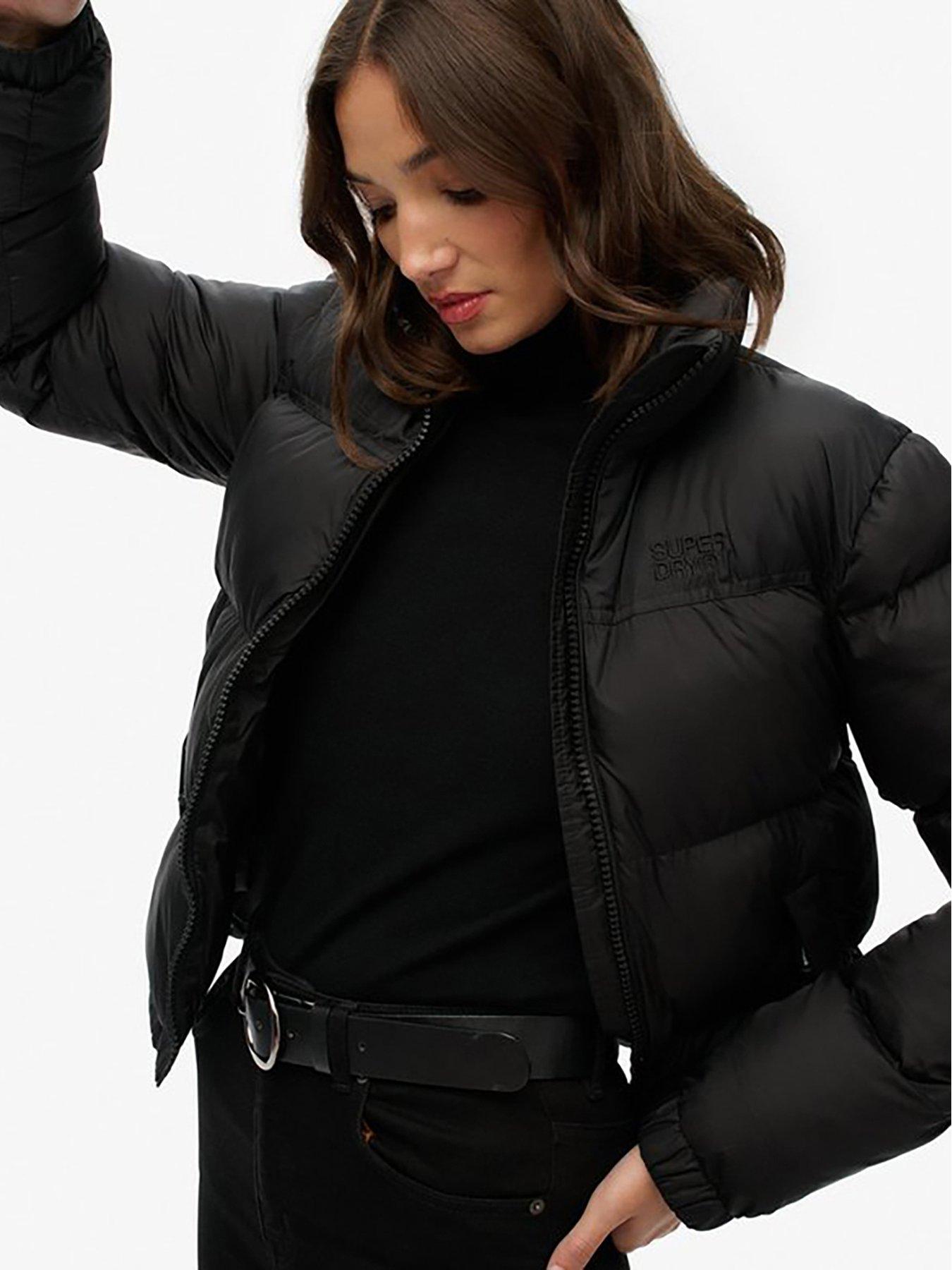 Superdry Padded Non Hooded Puffer Jacket - Black | Very