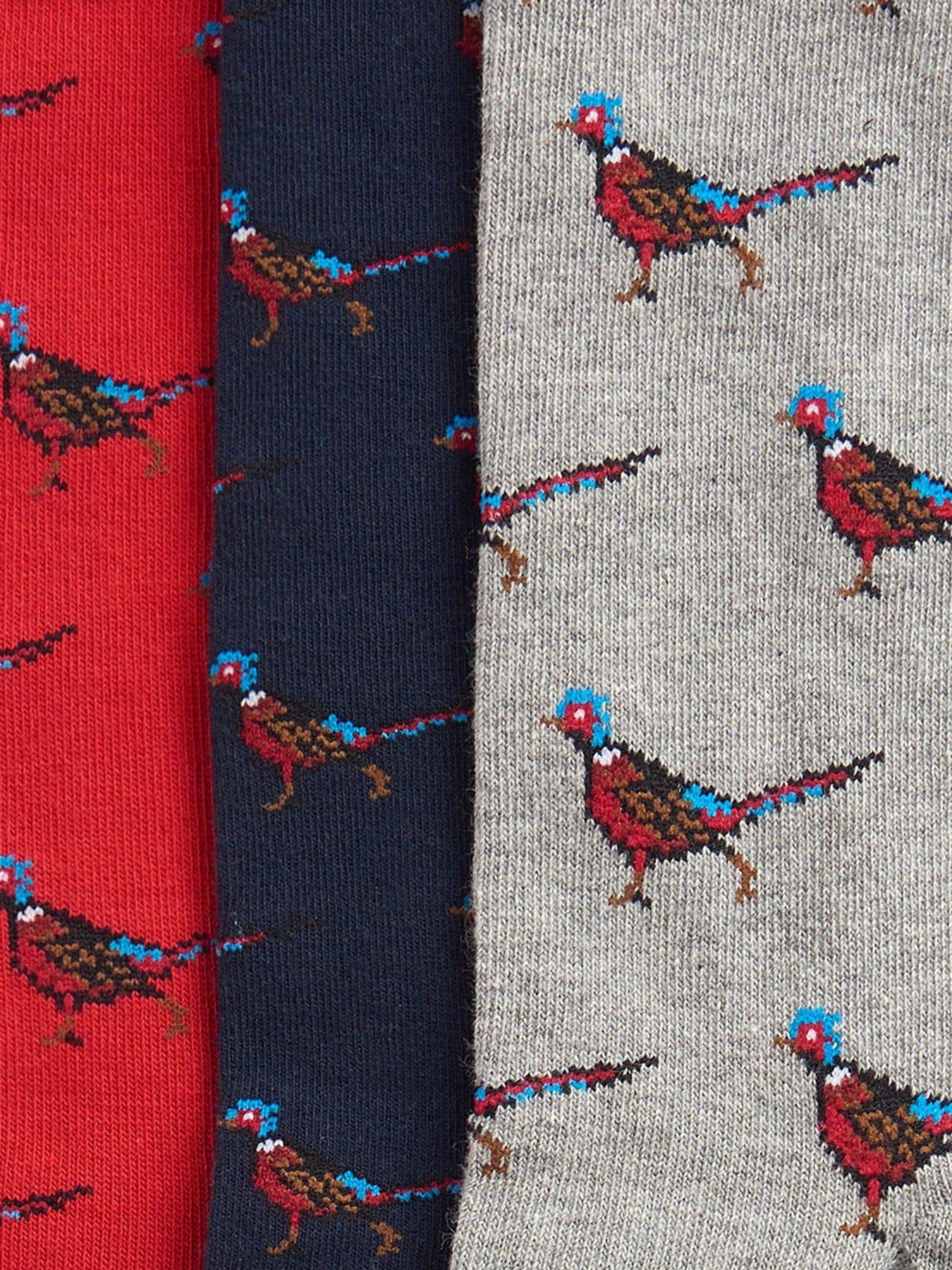 Barbour Pheasant Socks Gift Set - Red Multi | Very