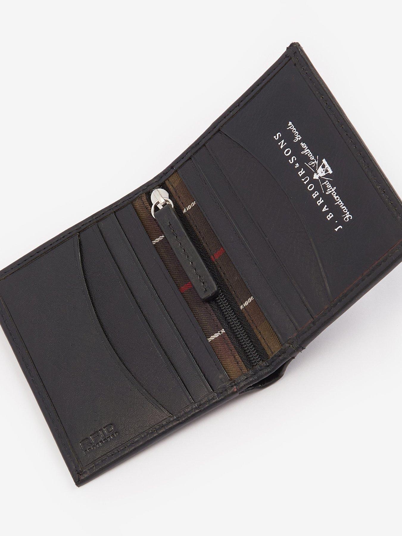 Barbour Colwell Small Billfold Wallet - Black | Very