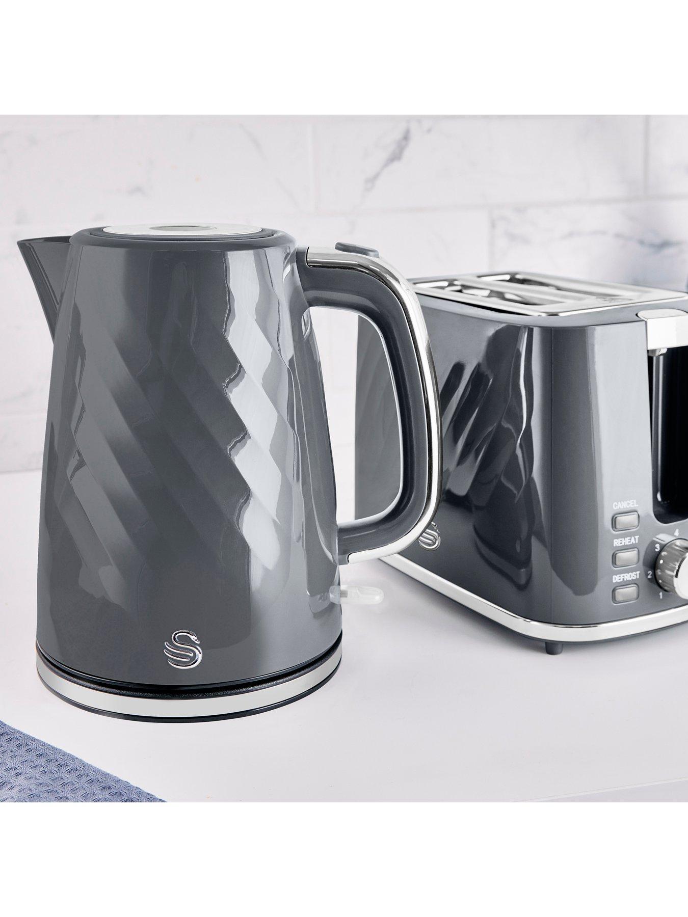 Swan Windsor Kitchen Set, 1.7L Fast Boil Kettle & 2 Slice Toaster ...