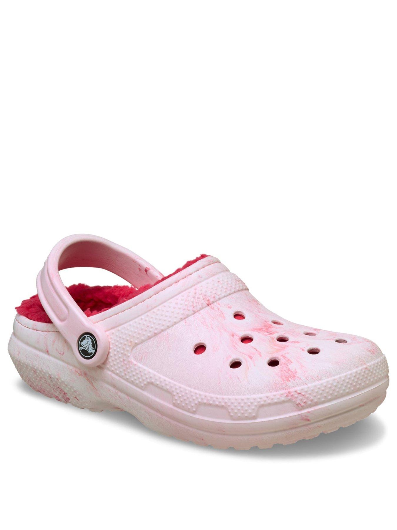 Crocs Classic Lined Watercolour Clog - Powder Pink Swirl | Very
