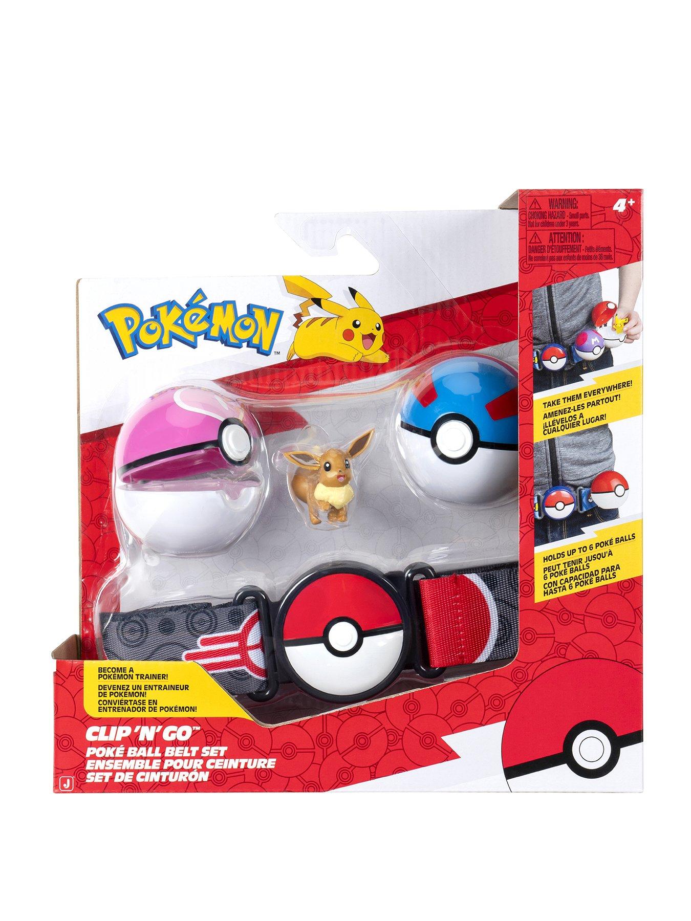 Pokemon Eevee Clip ‘N' Go Belt Set - 2-Inch Eevee Battle Figure with ...