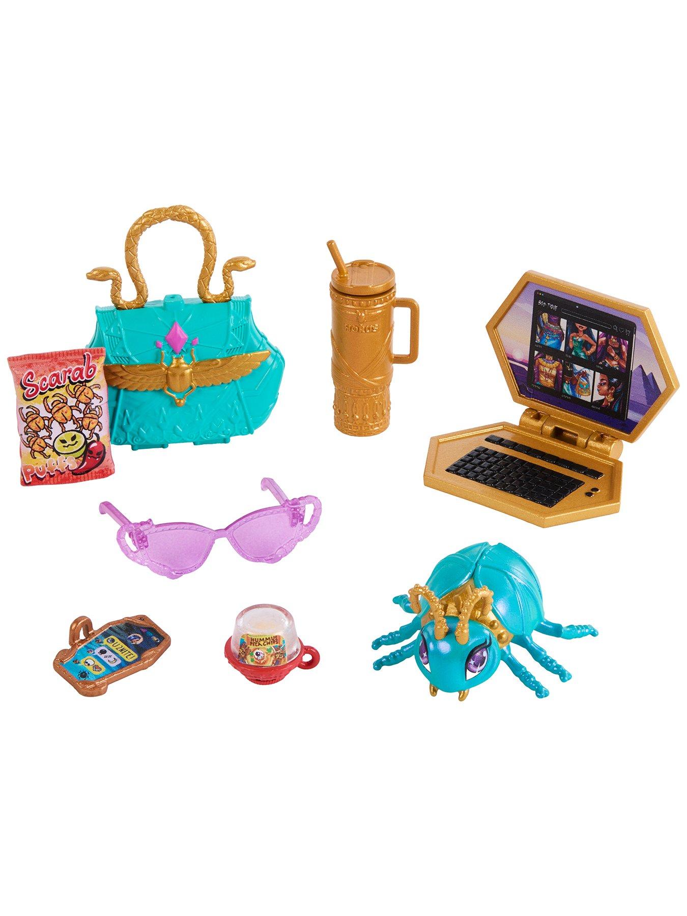 Monster High Nefera De Nile Doll with Pet Scarab Lavish and 7 ...