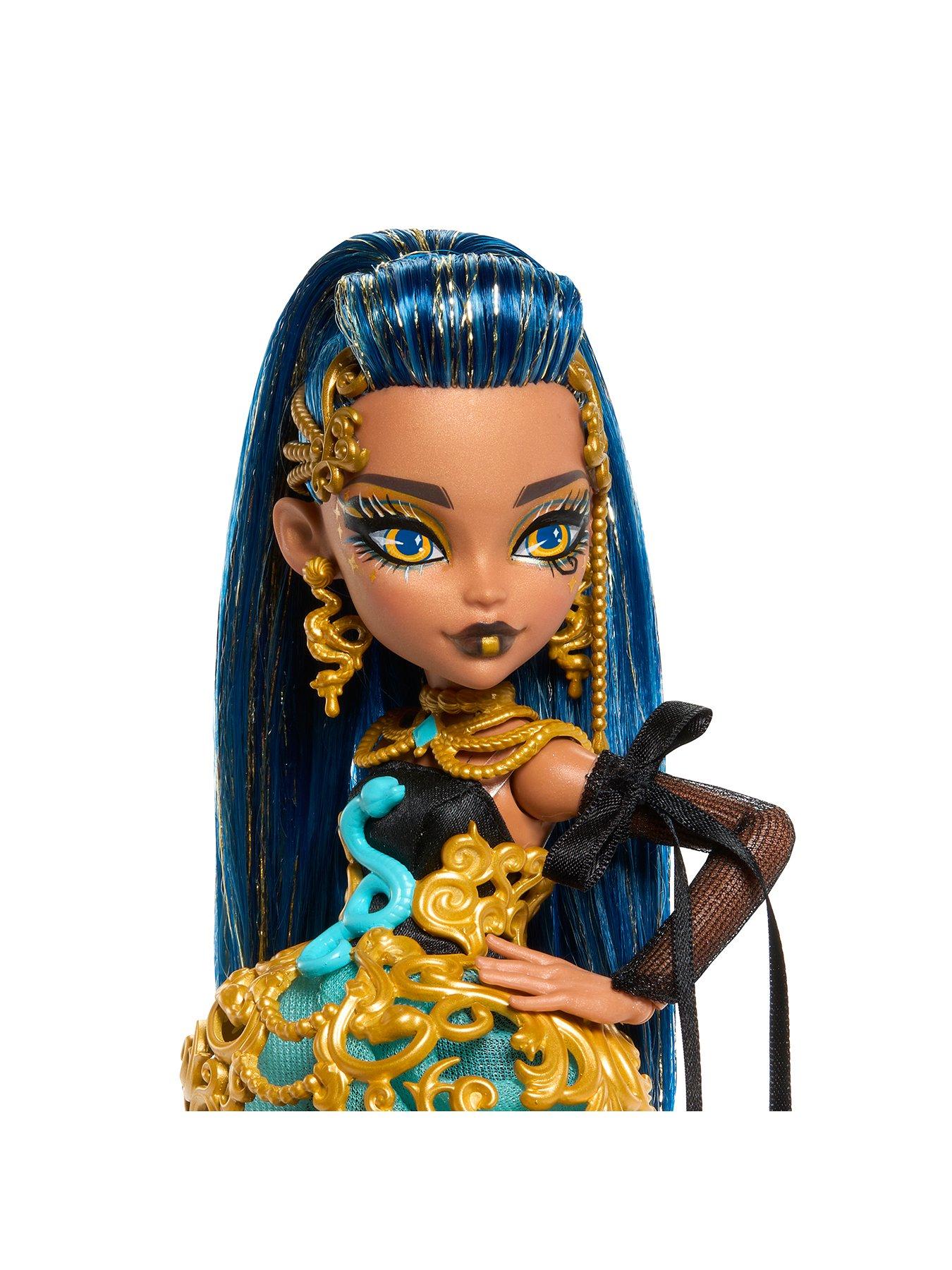 Monster High Scary Sweet Birthday Cleo De Nile Doll in Party Dress with ...