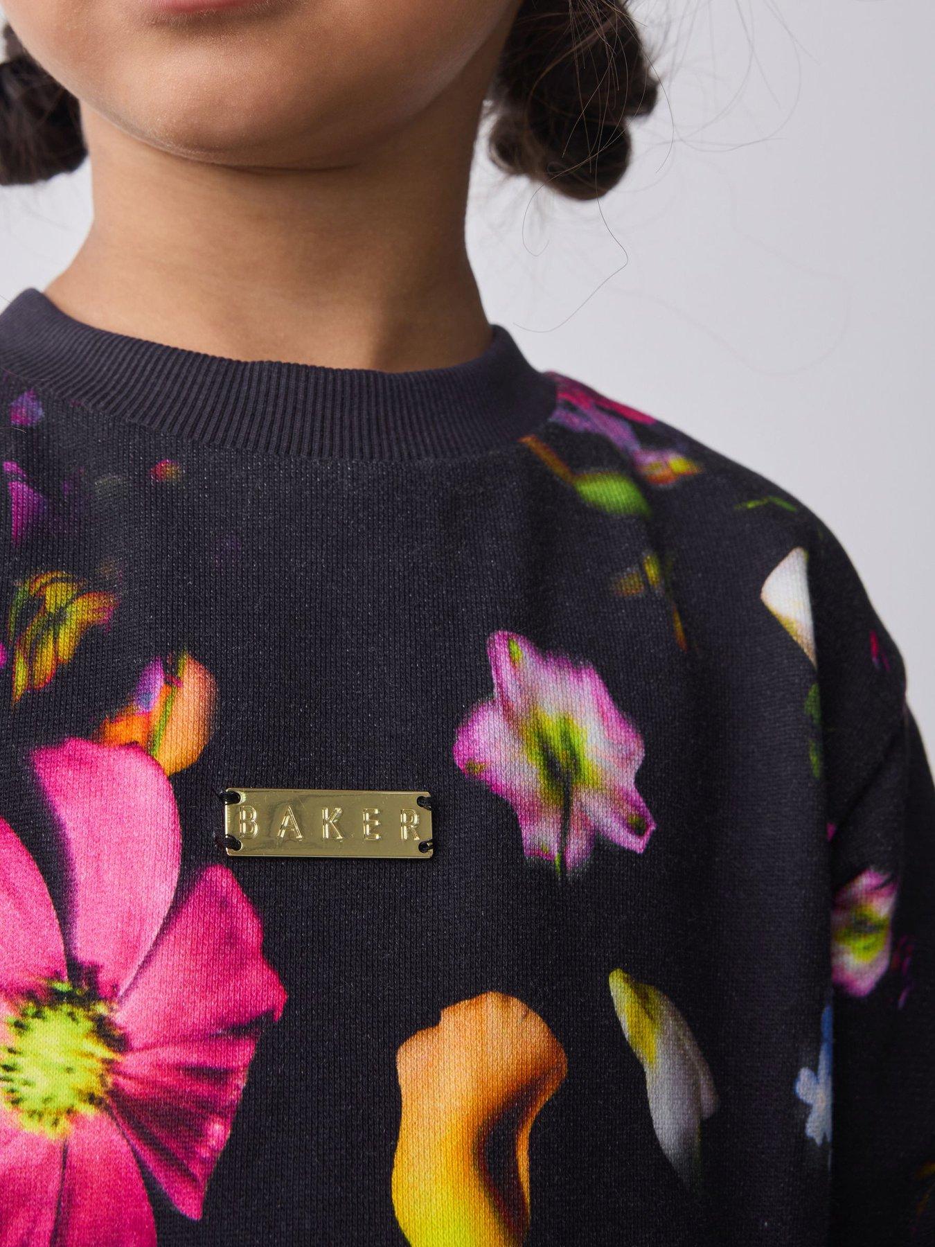 Ted Baker Younger Girls Floral Dress - Navy | Very