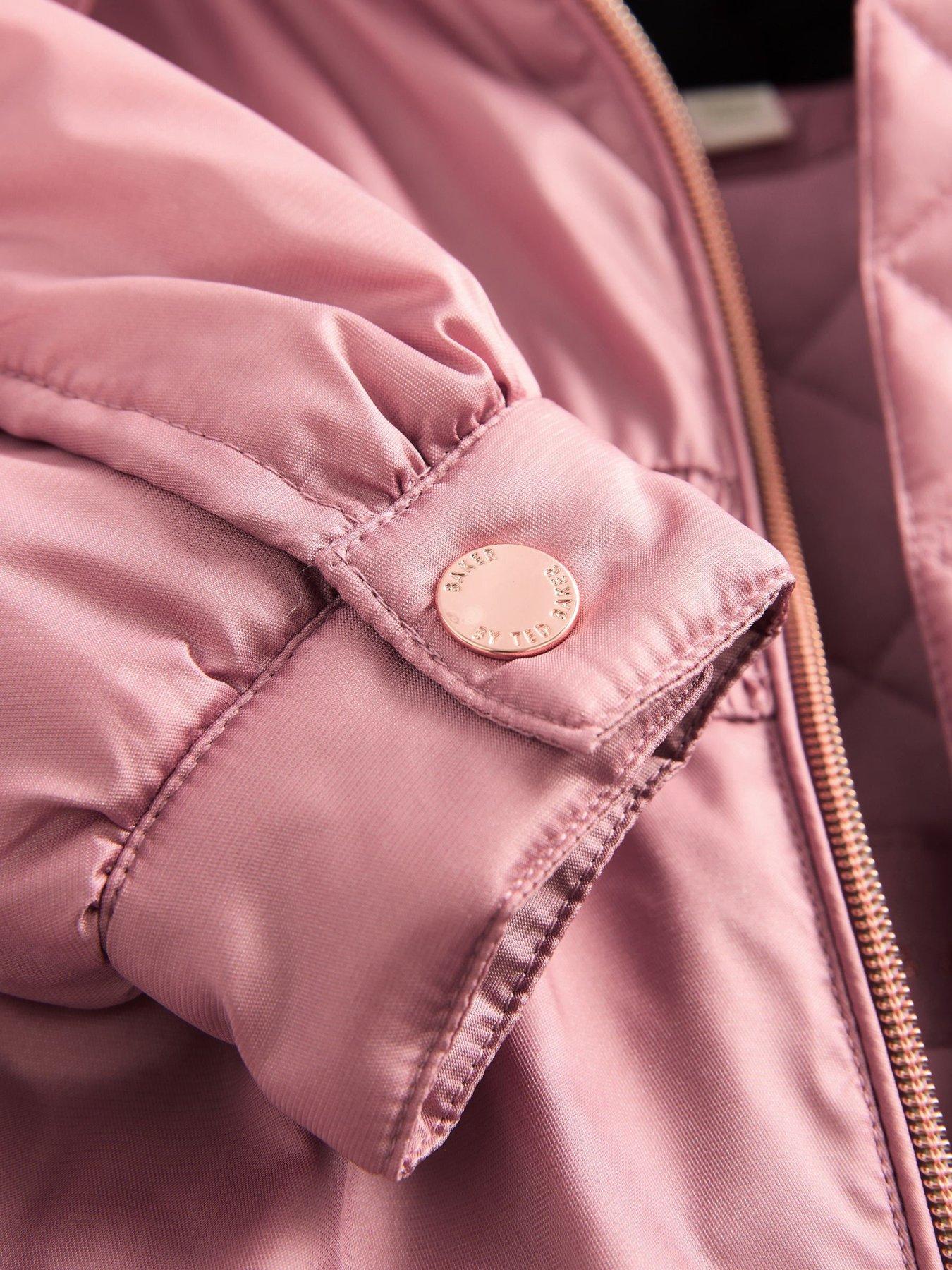 Ted Baker Younger Girls Frill Coat - Pink | Very
