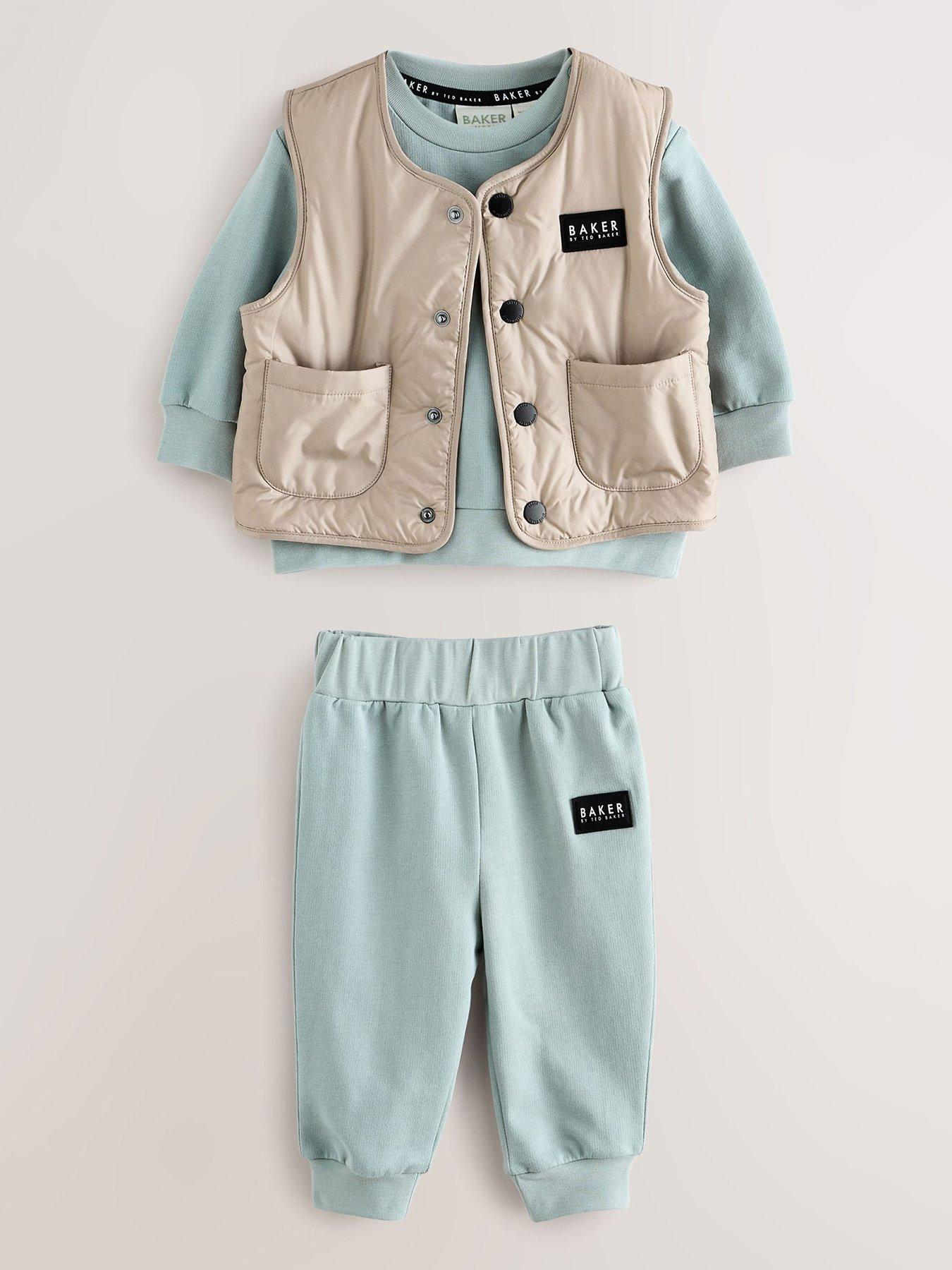 Ted Baker Baby Boys 3 Pack Gilet Set - Green | Very
