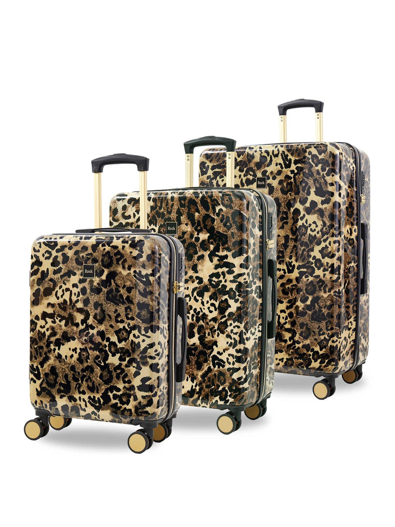 Rock Luggage Savannah Leopard Print Suitcase 3pc Set | Very