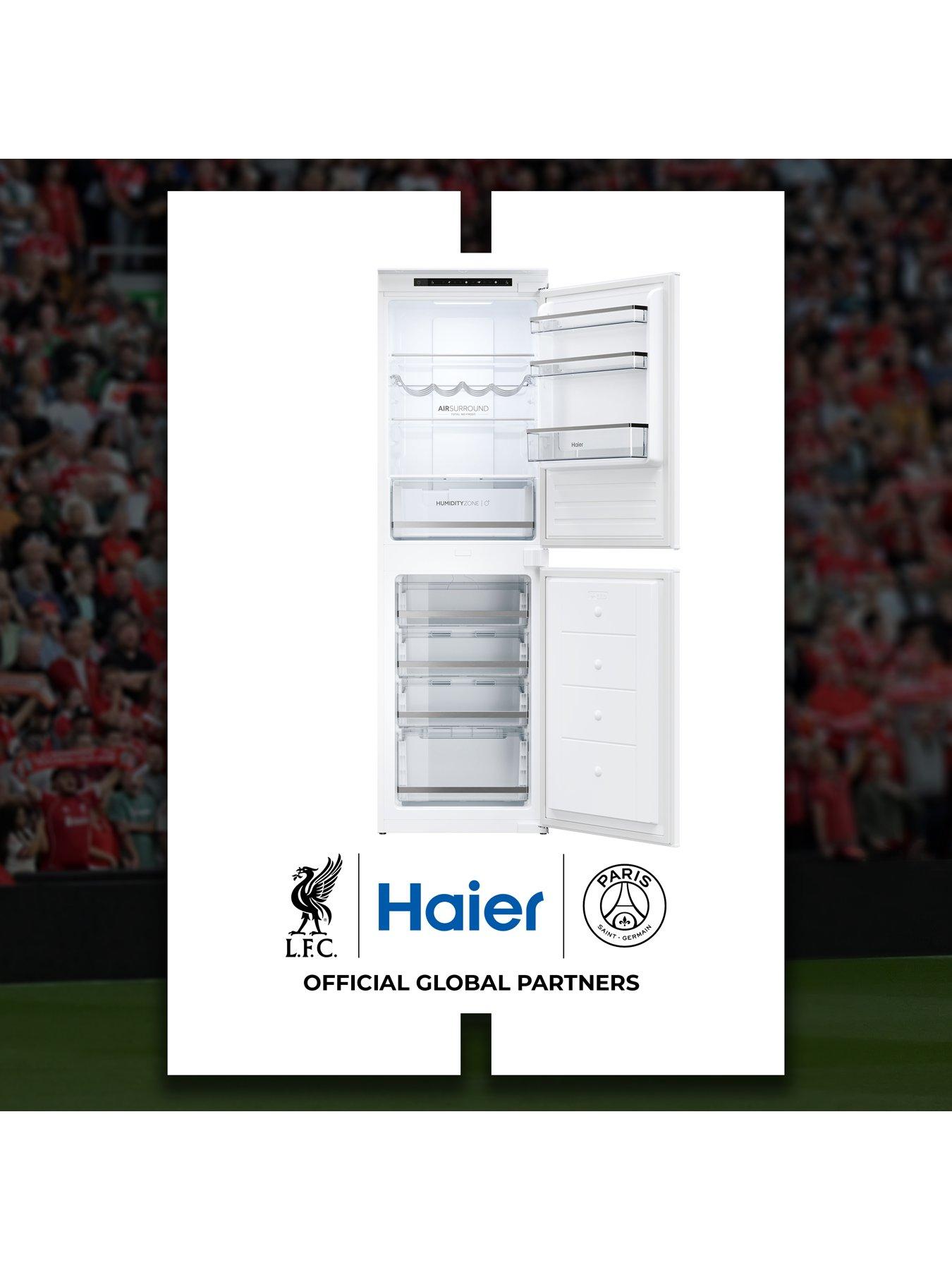 Haier HB50T618FMK Refrigeration Combi Fridge Freezer White | Very