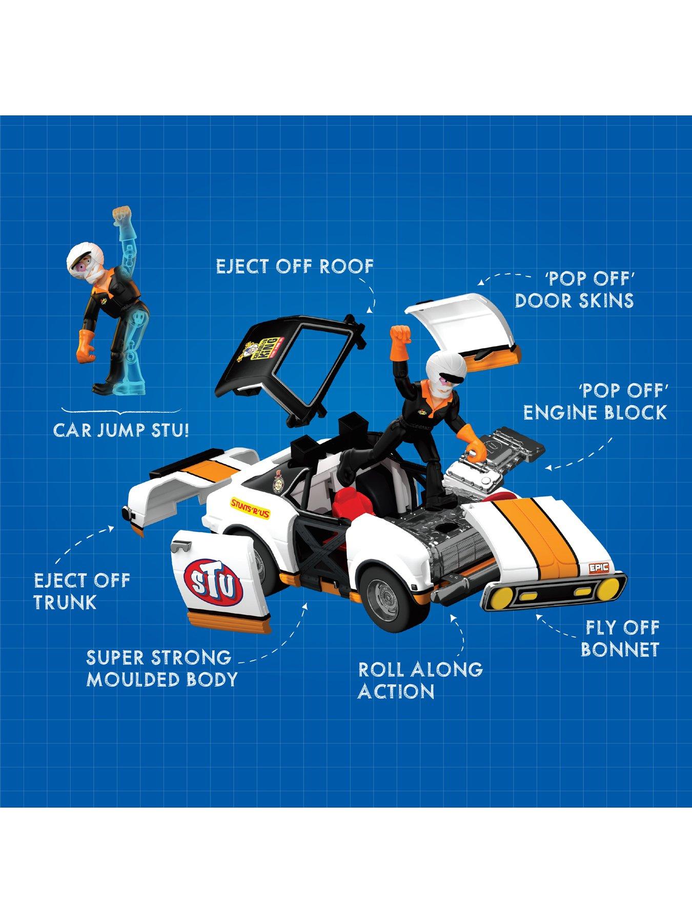Stuntman Stu Race Ace Stunt Car Break Apart Set | Very