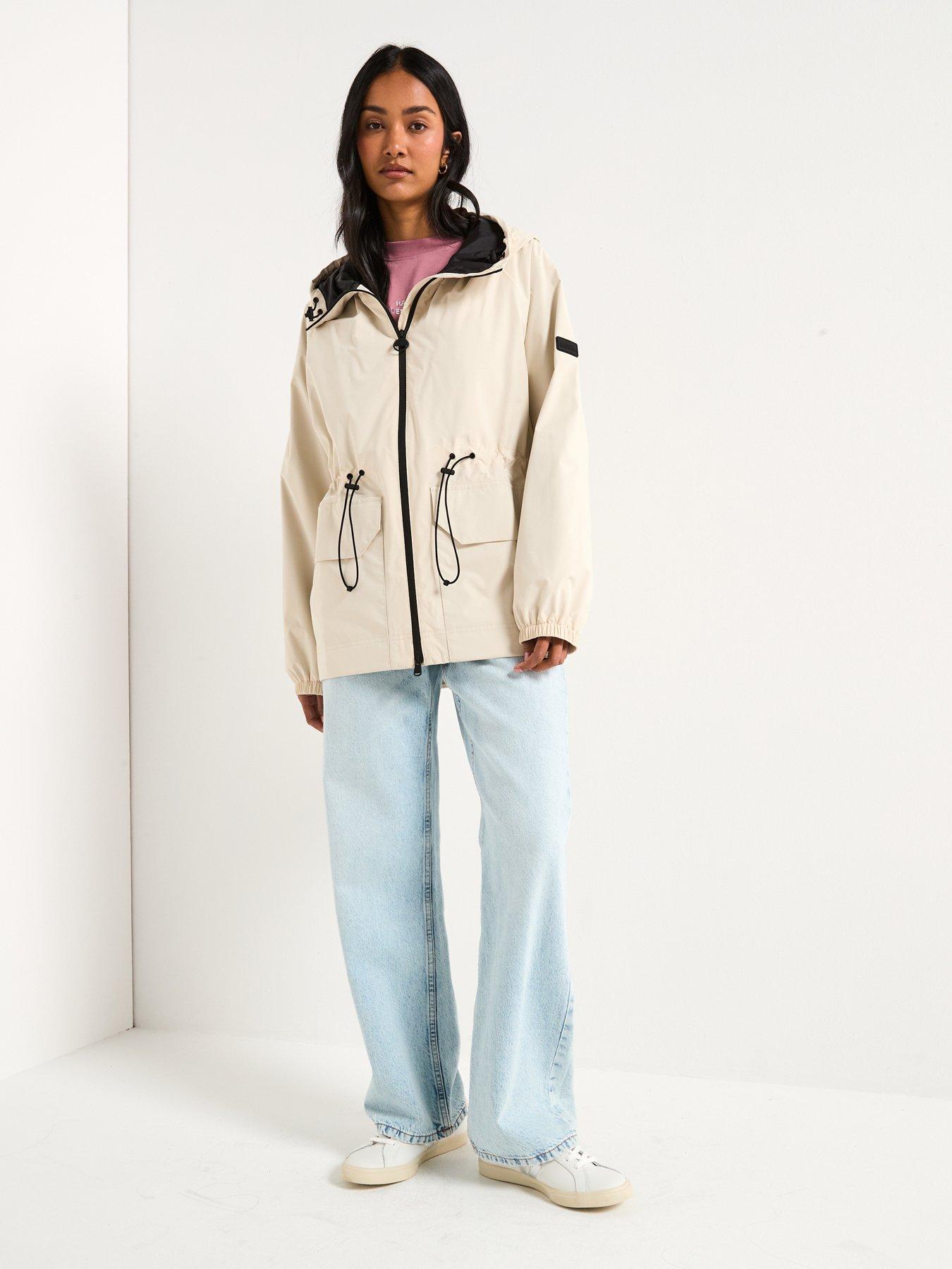 Barbour International Montgomery Waterproof Jacket - Off White | Very