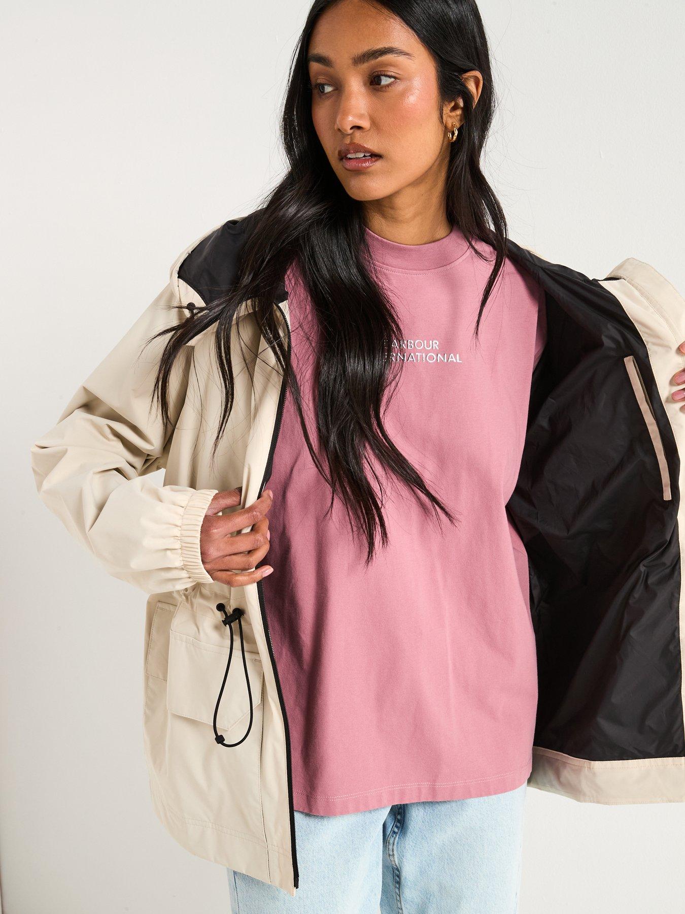 Barbour International Montgomery Waterproof Jacket - Off White | Very