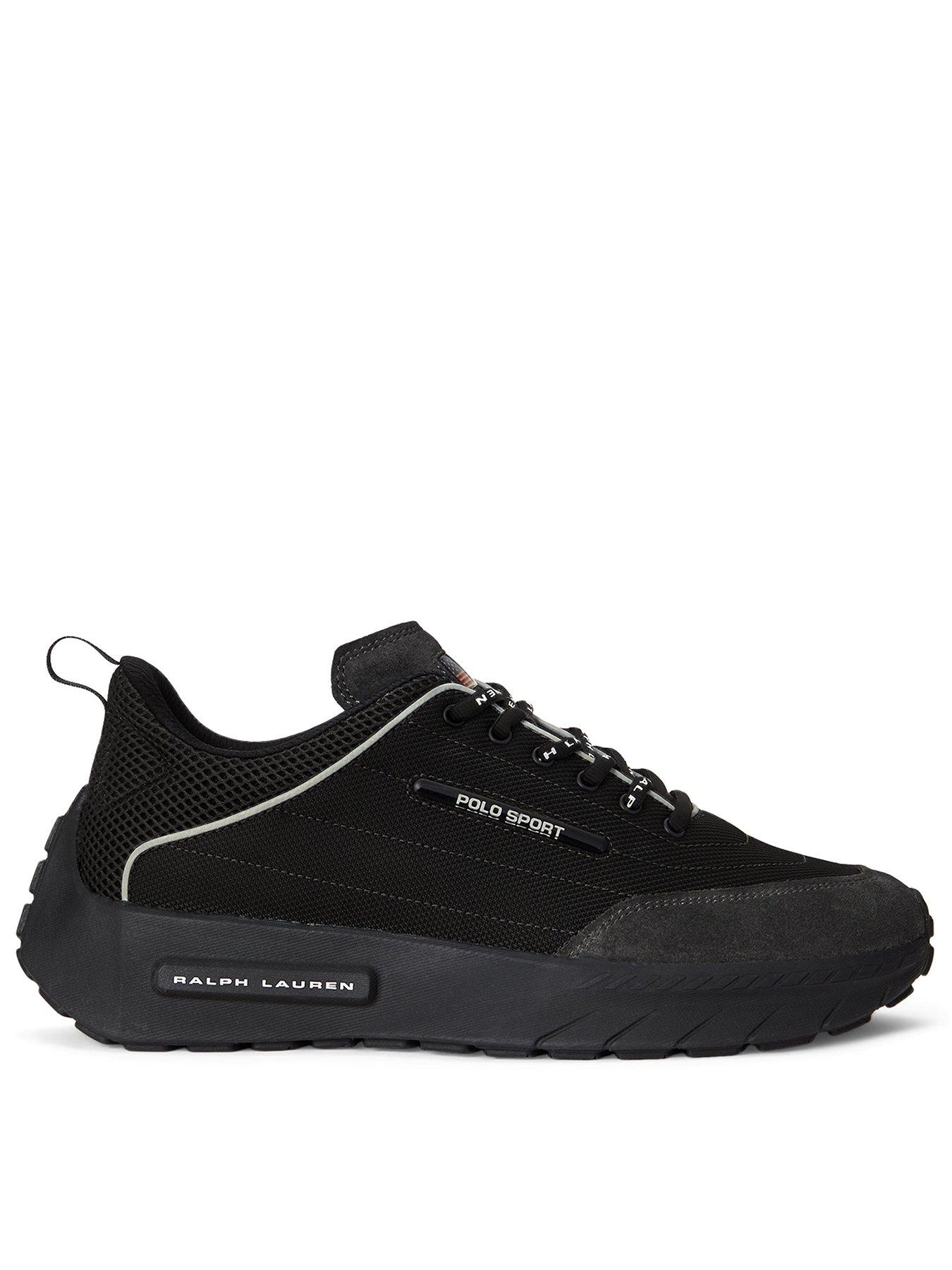 Polo Ralph Lauren Ps 250 Nylon/Suede Trainers - Black | Very