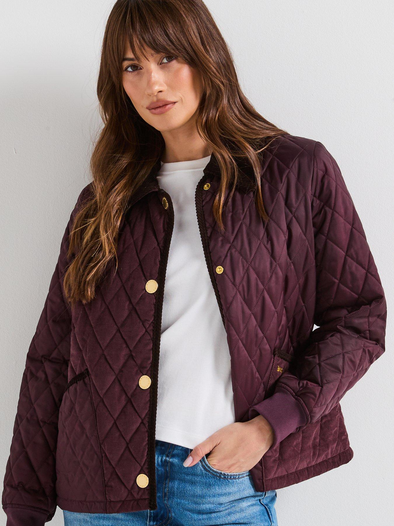 Barbour Marla Quilted Jacket - Red | Very