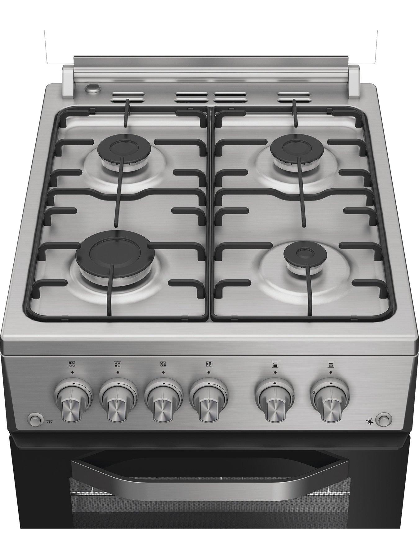 Hotpoint HDG5GCX 50cm Gas Double Cooker - Stainless Steel | Very