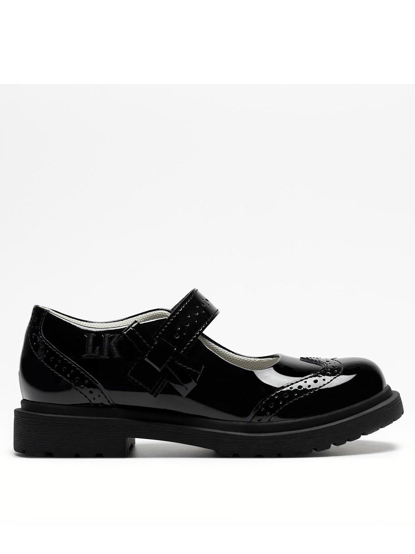 Lelli Kelly Junior Emma Brogue Detailed Patent Leather Shoe - Black | Very
