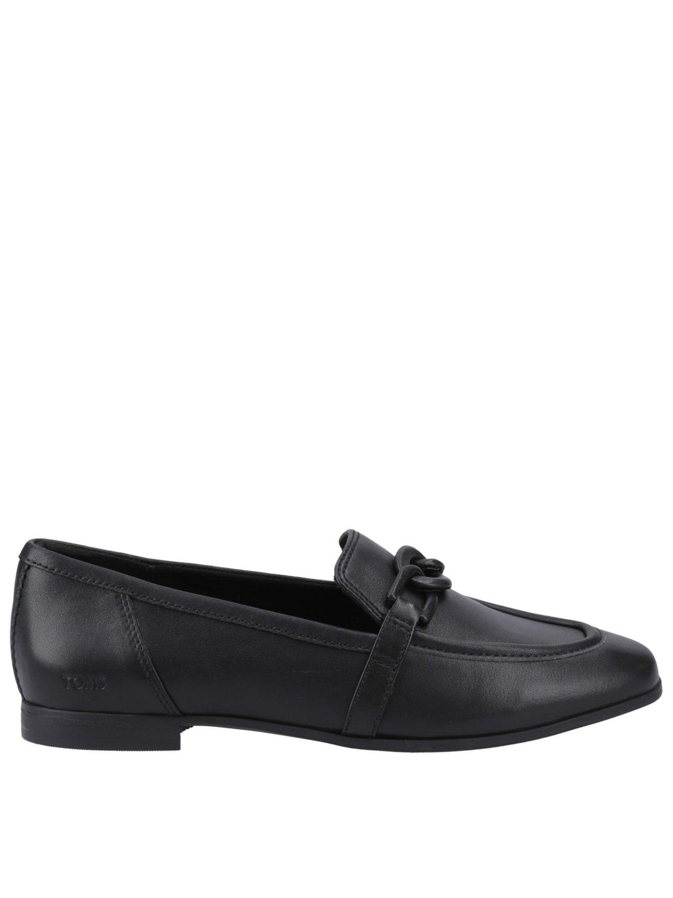 TOMS Lynette Leather Loafer - Black | Very