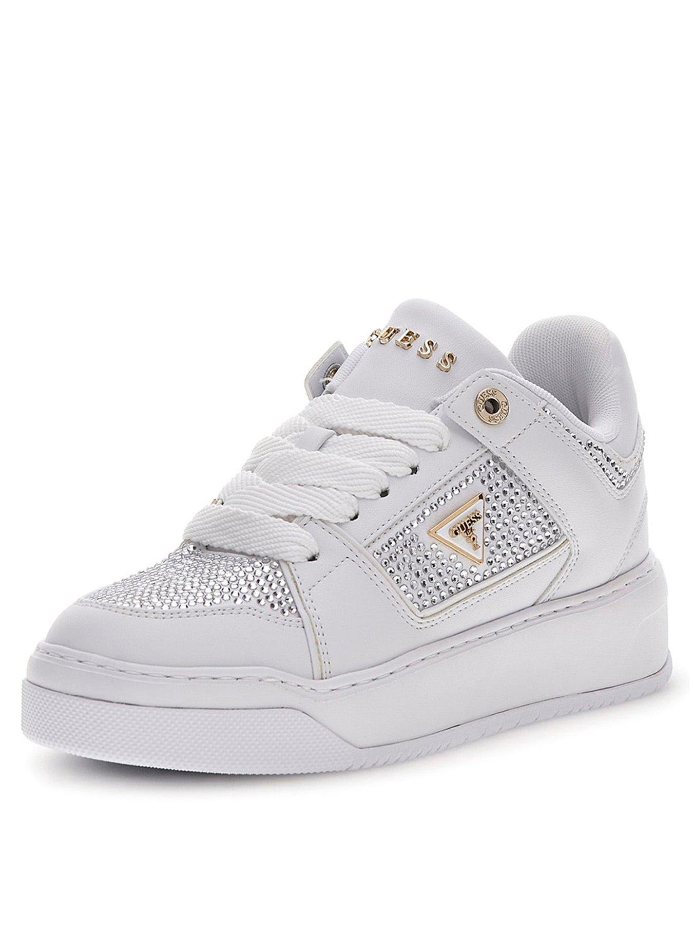 Guess Delove2 Crystal Sneaker - White | Very