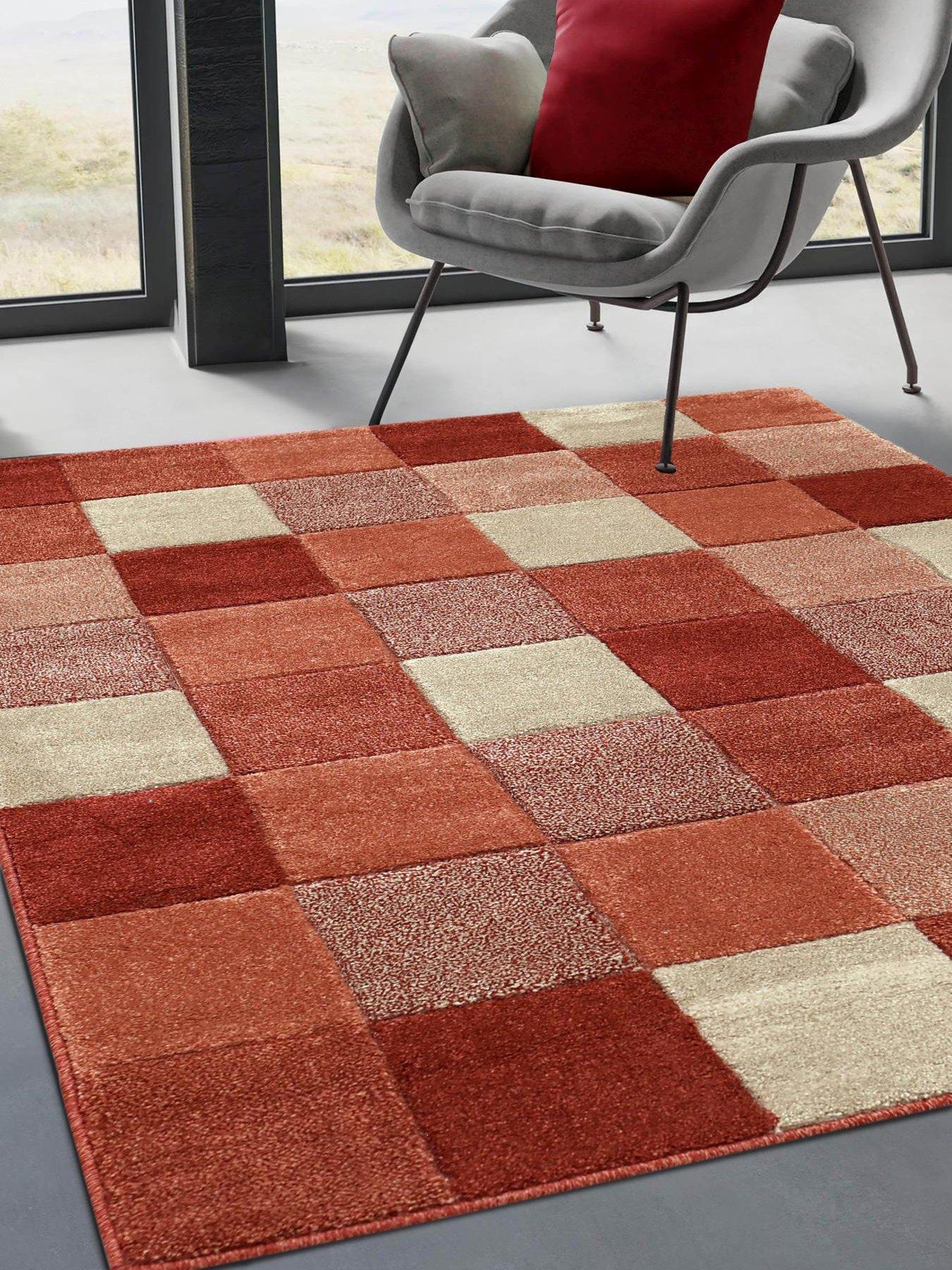 Very Home Newport Terracotta Blocks Rug | Very