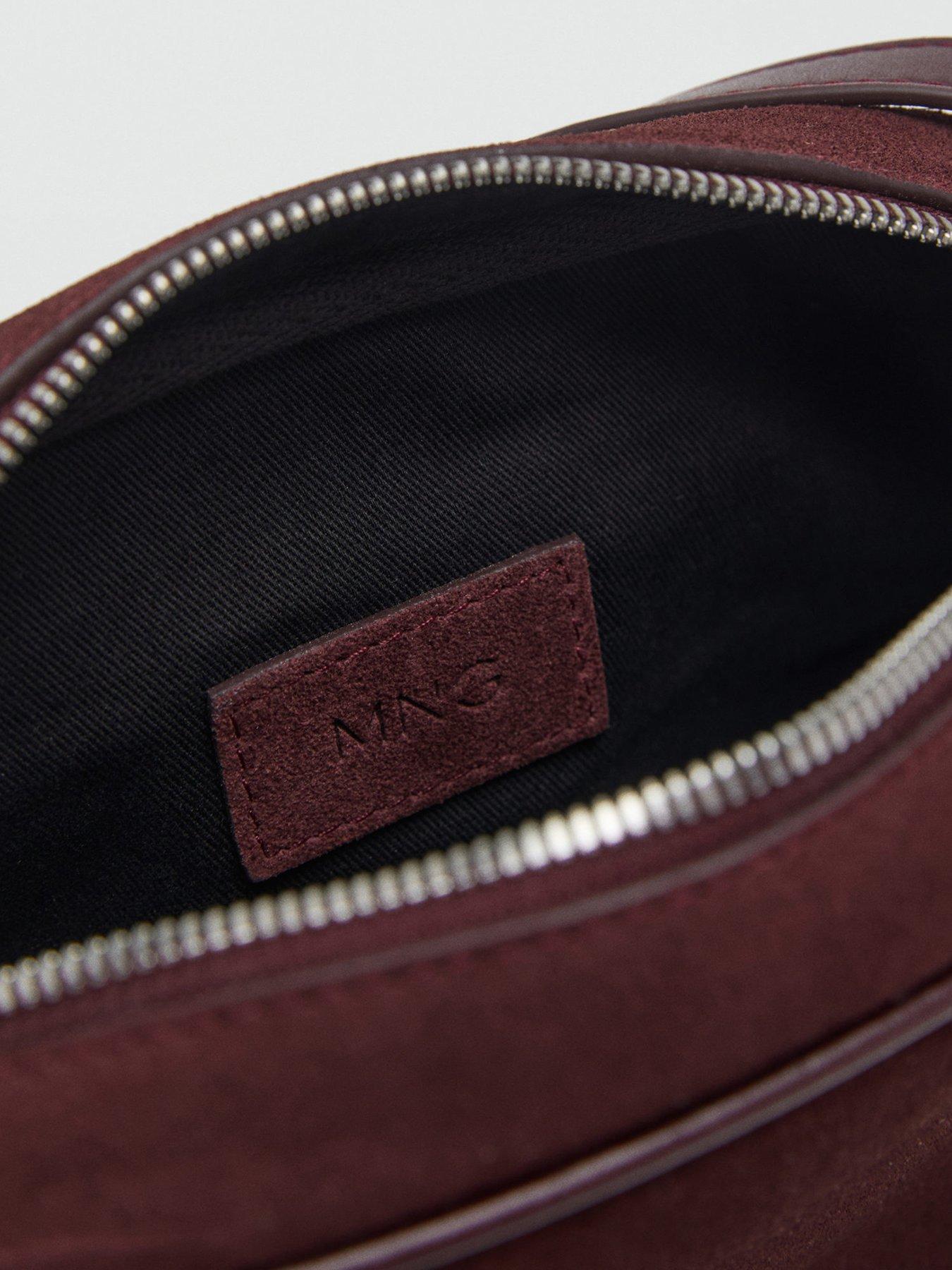 Mango Suede Crossbody Bag - Red | Very