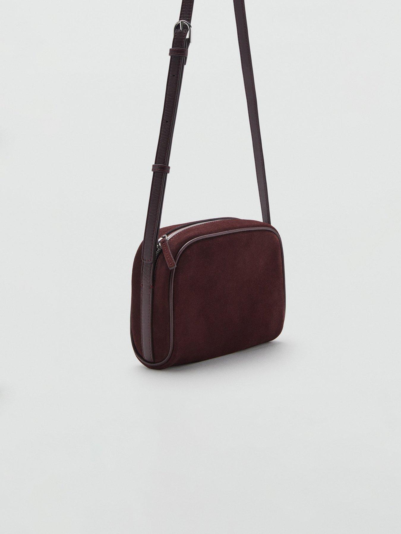 Mango Suede Crossbody Bag - Red | Very