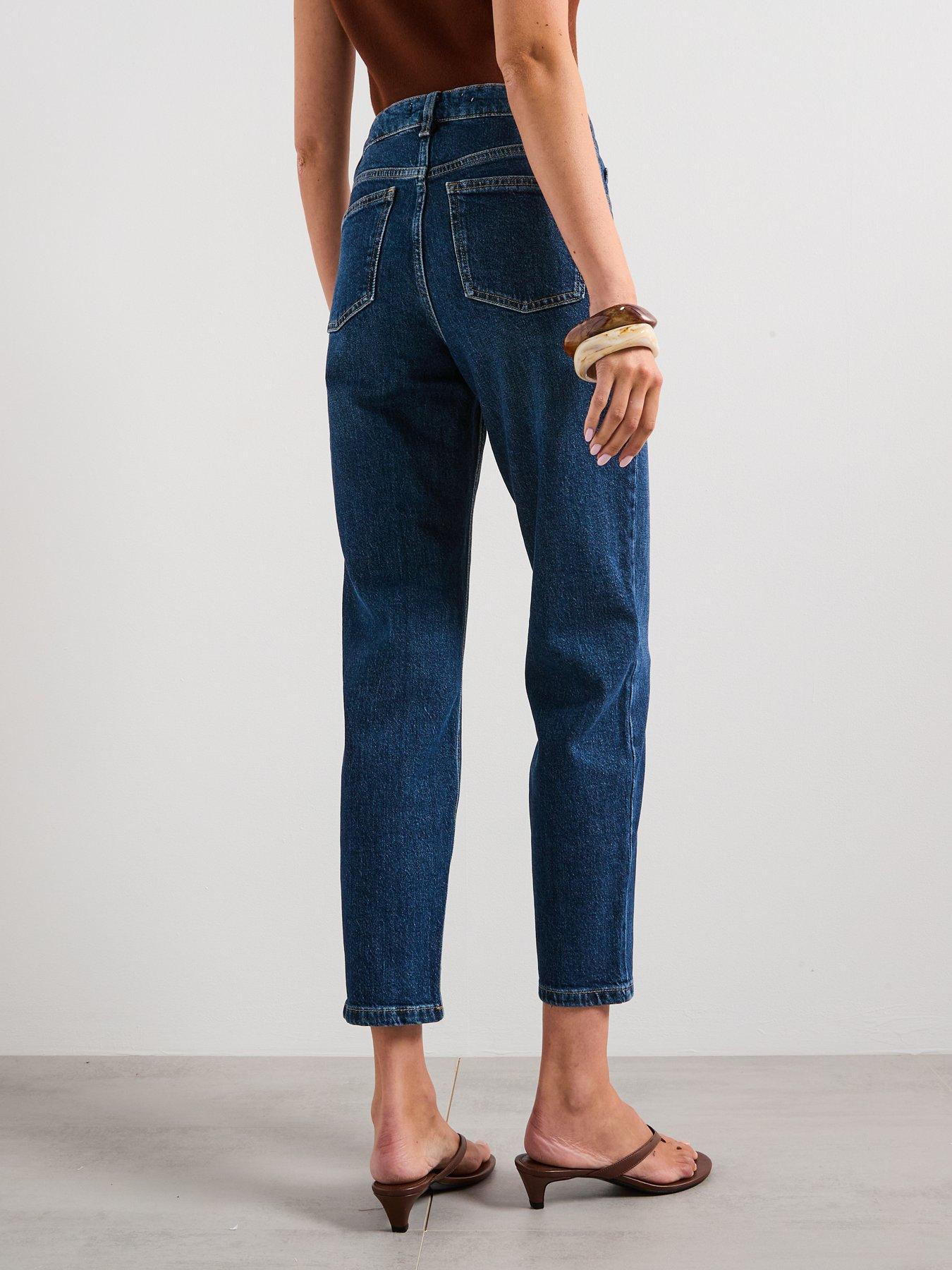 Mango New Mom Comfort High-Rise Jeans - Blue | Very