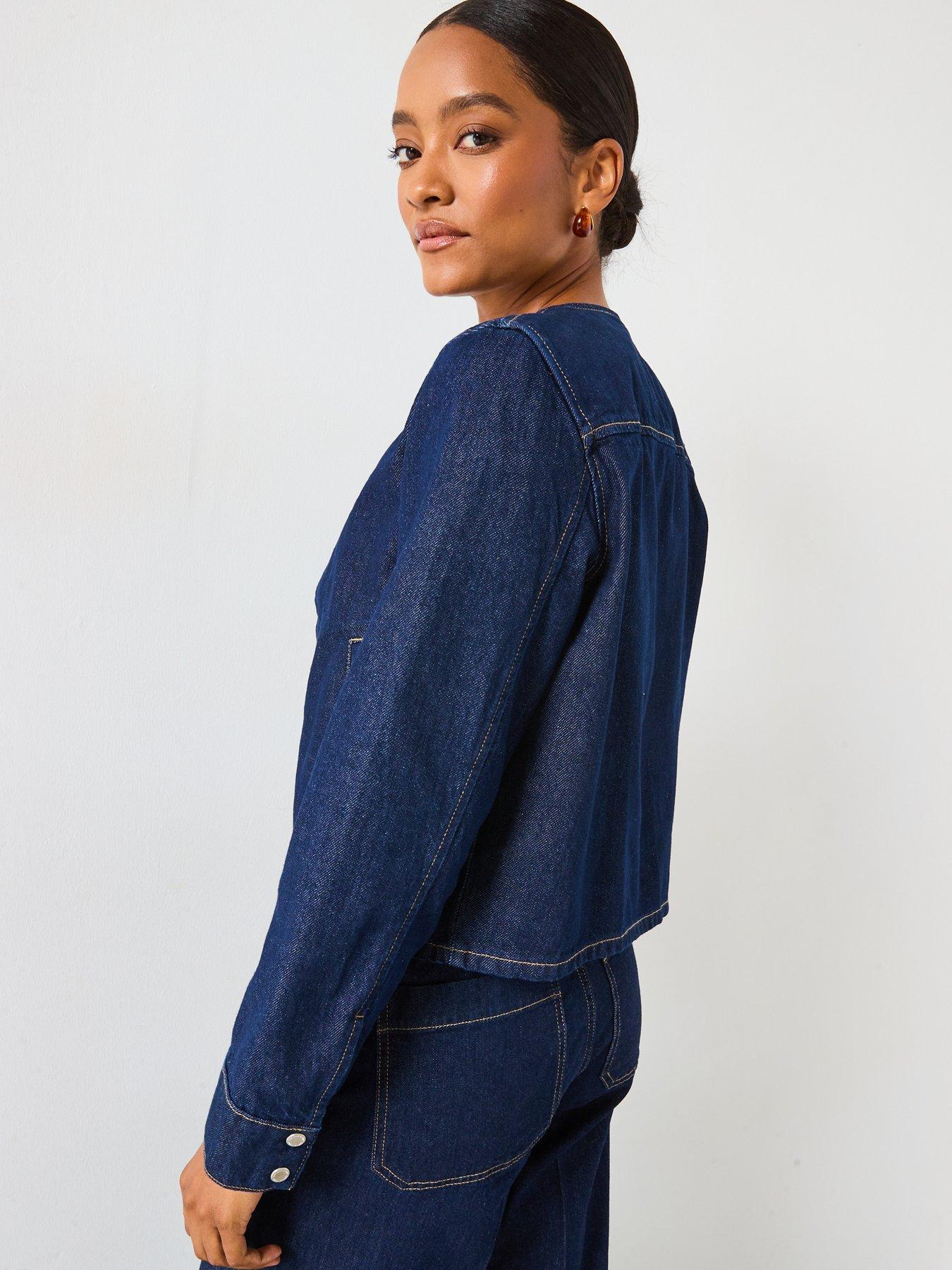 Mango Denim Jacket With Pockets - Blue | Very
