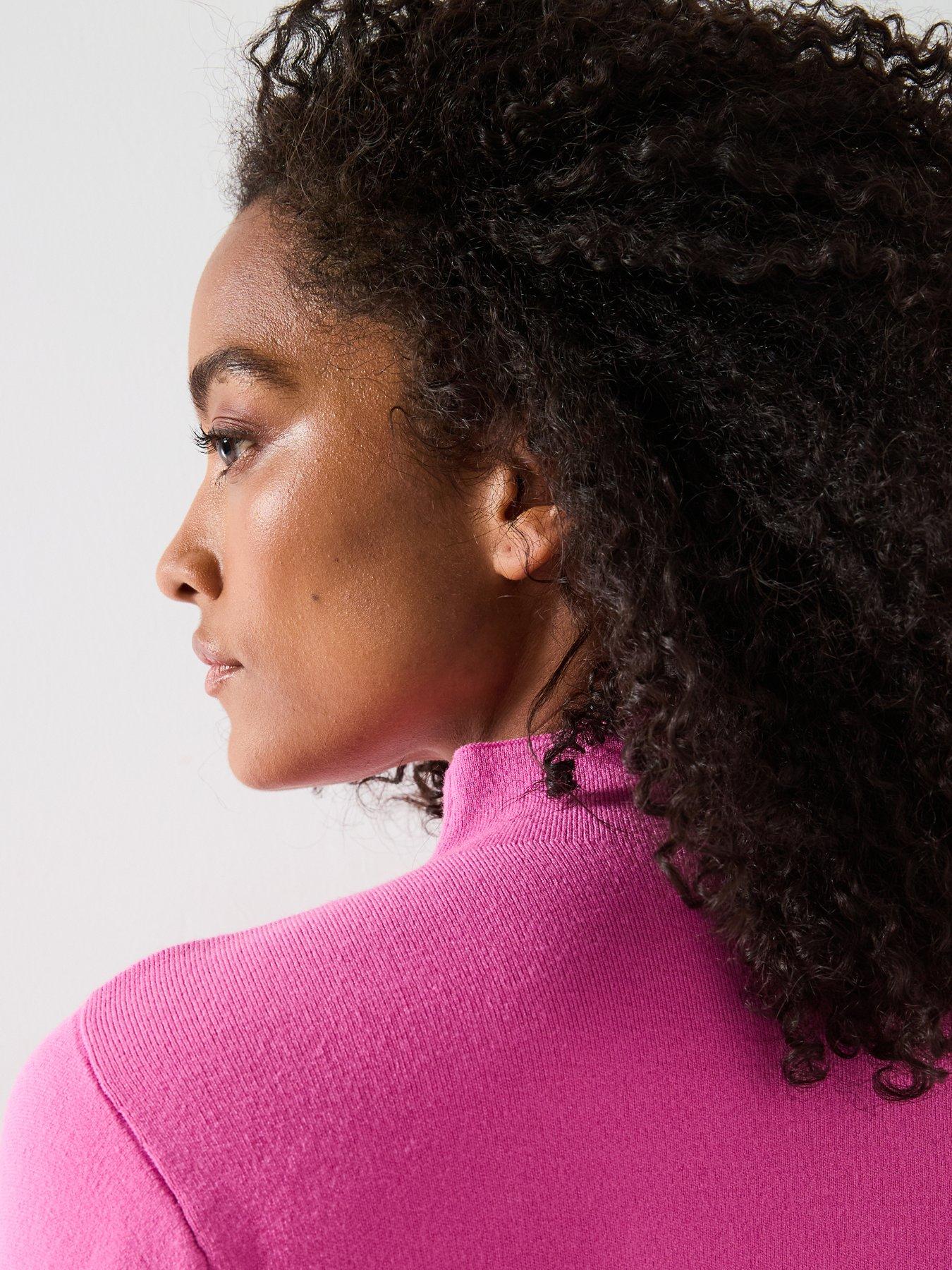Mango High Neck Sweater - Pink | Very