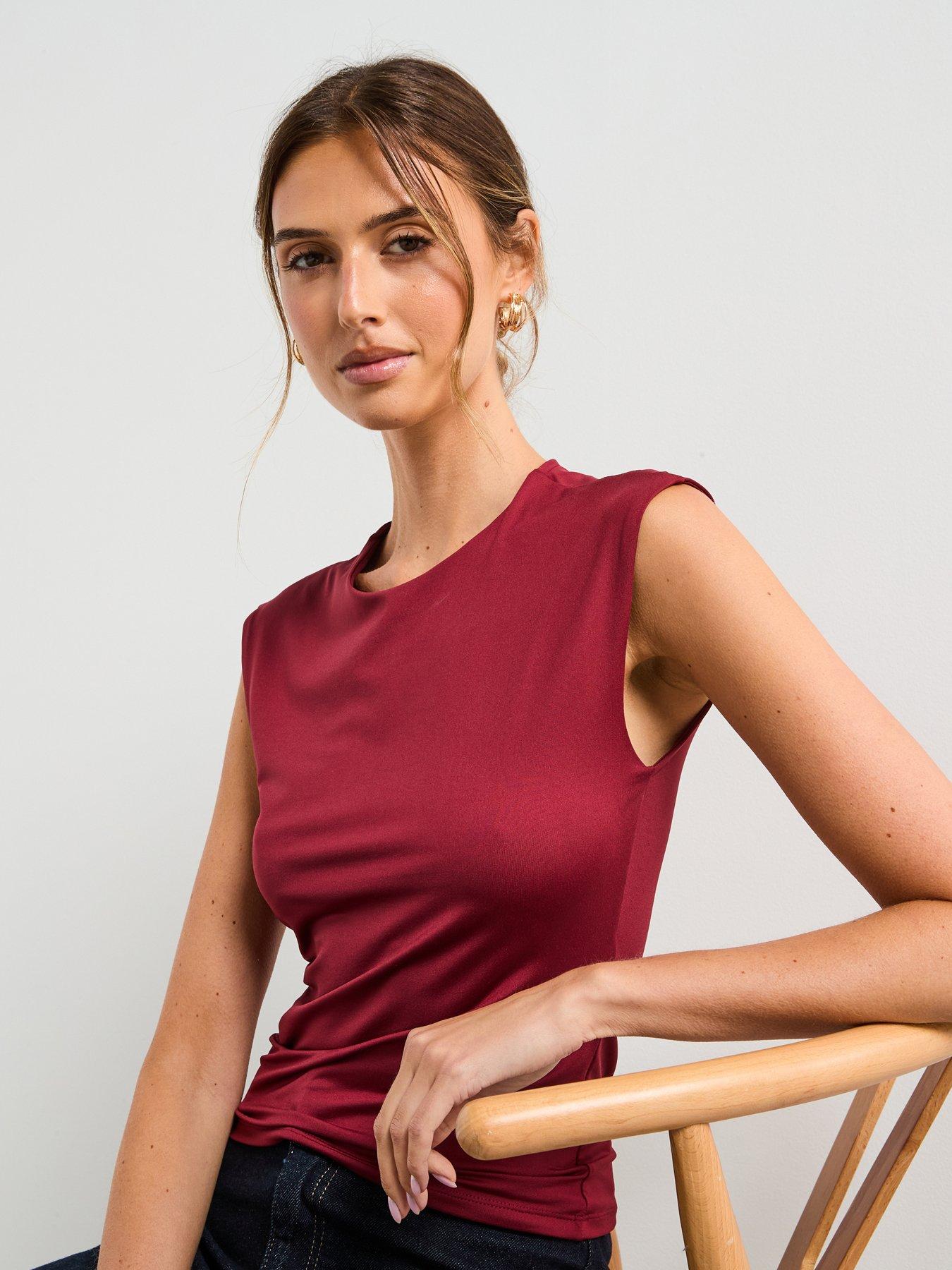 Mango Fitted Tank Top - Red | Very