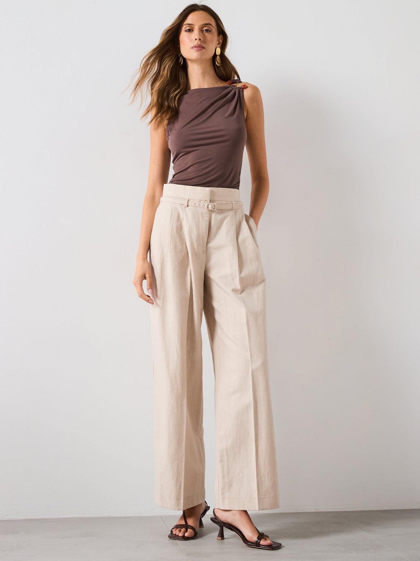 Mango Beaded Detail Tank Top - Beige | Very