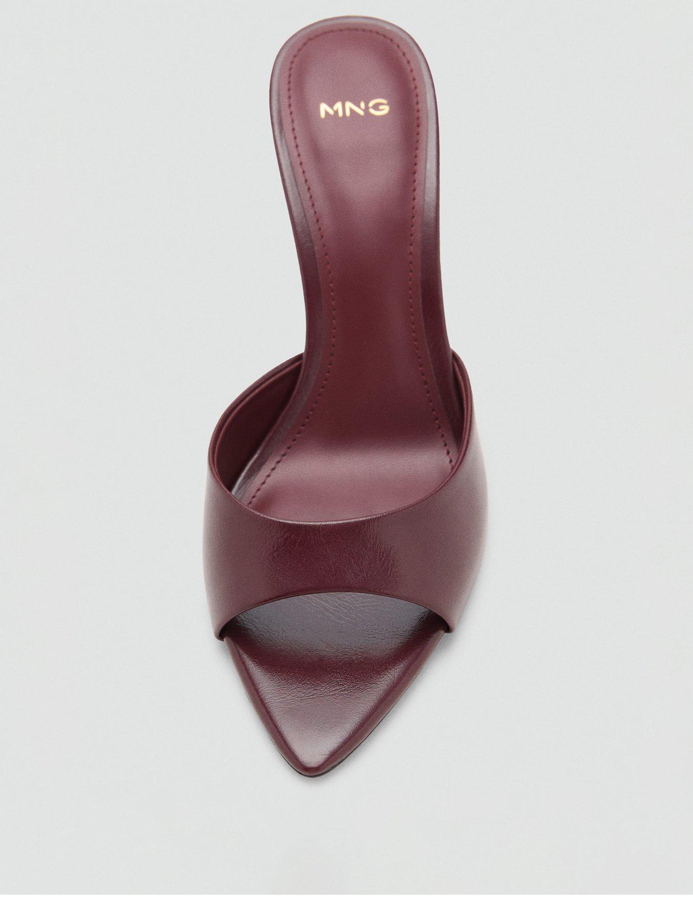 Mango Pointed Heel Sandals - Red | Very