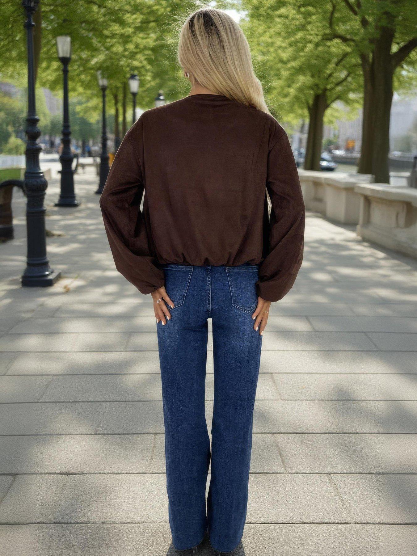 AX Paris Chocolate Blouson Jacket - Brown | Very