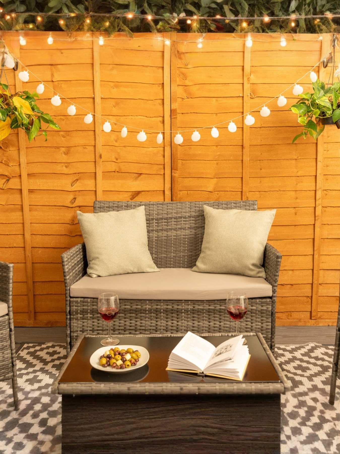 ValueLights White Seashell LED Solar String Lights - Set of 20 | Very