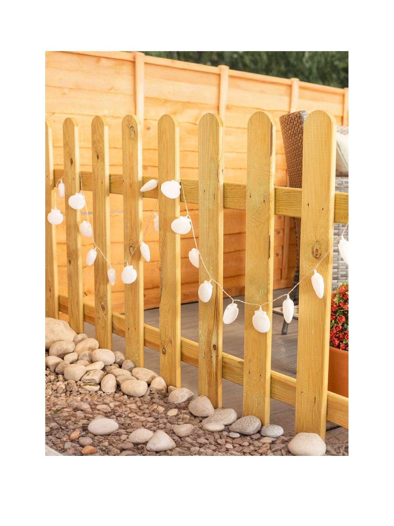ValueLights White Seashell LED Solar String Lights - Set of 20 | Very