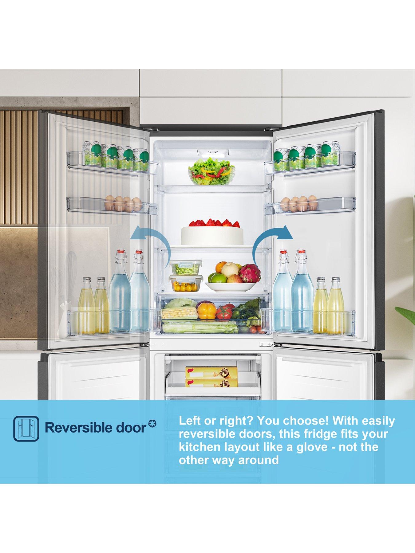 Fridgemaster MC55240EB Freestanding Fridge Freezer - Black | Very