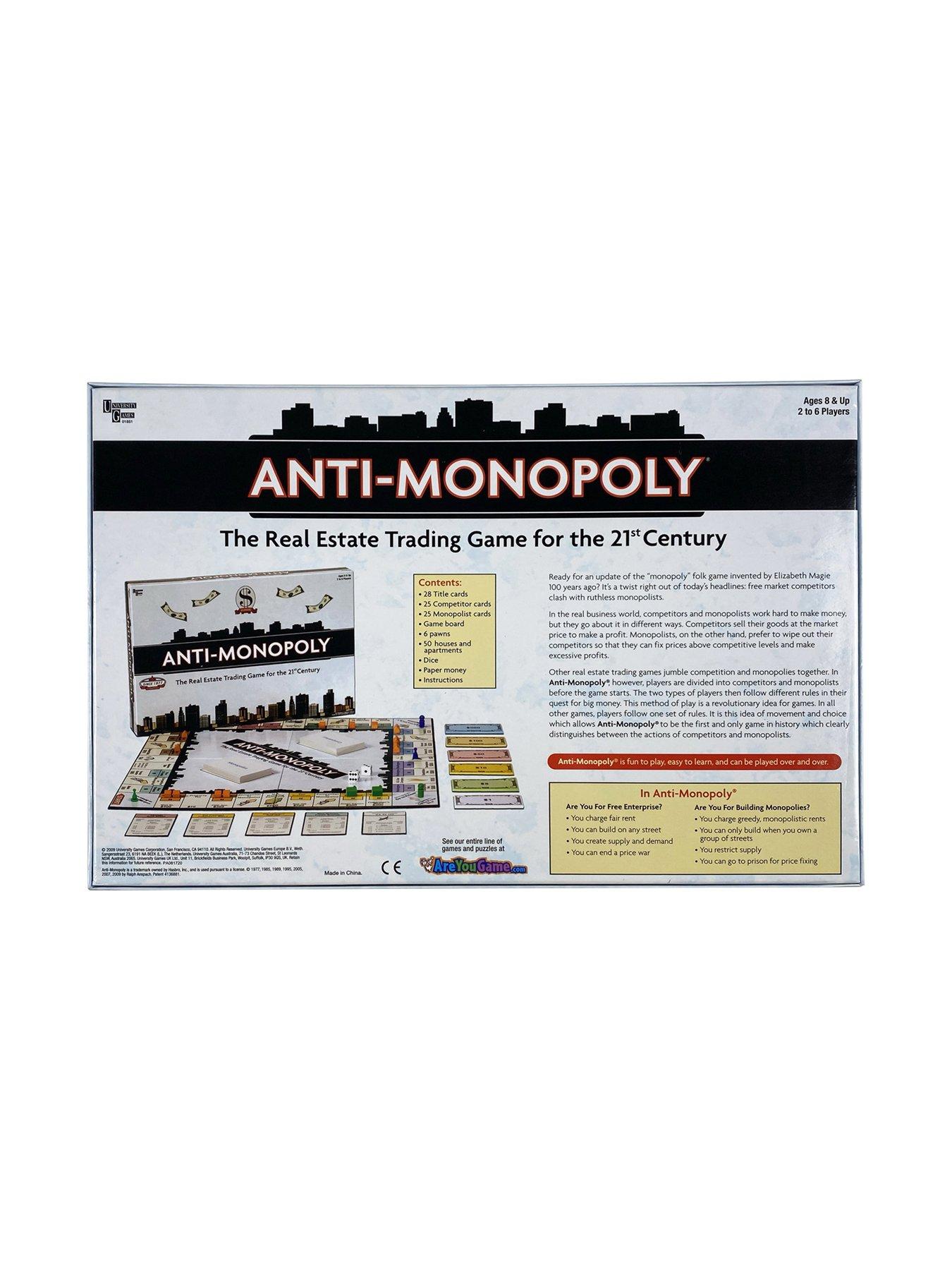 University Games Anti Monopoly Board Game | Very